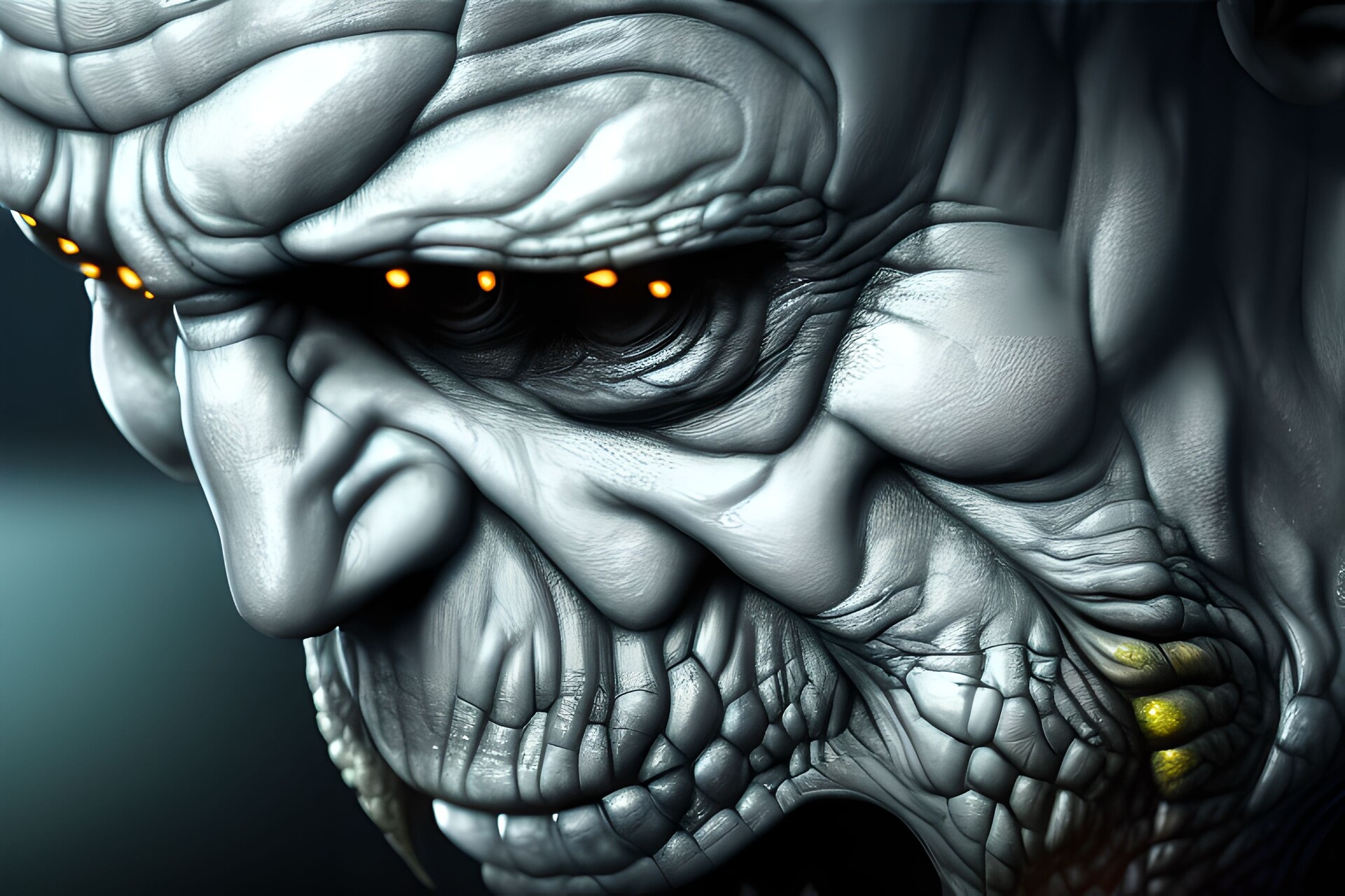 ArtStation - Alien with a man's face