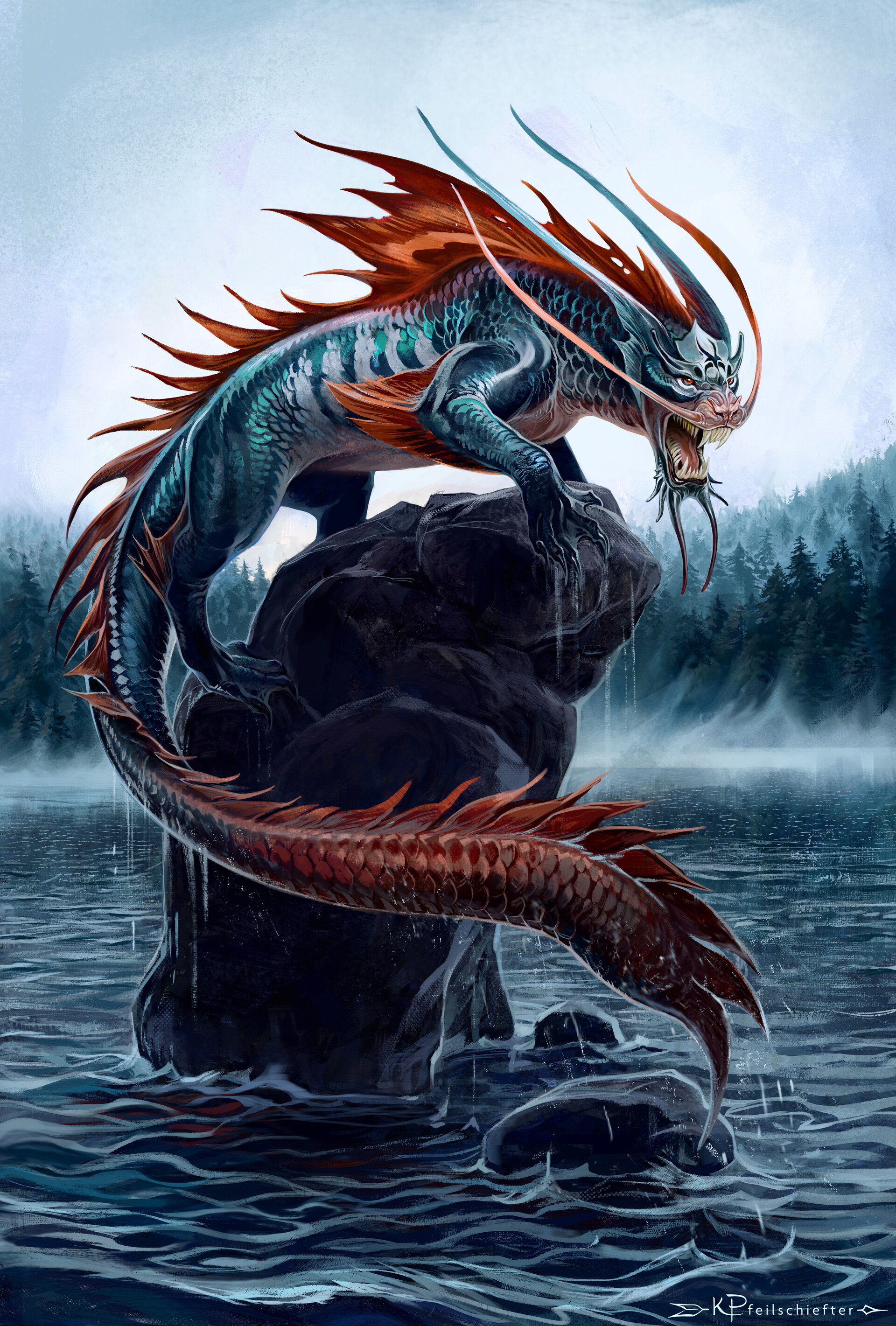 ArtStation - Mishibizhiw - Water Panther