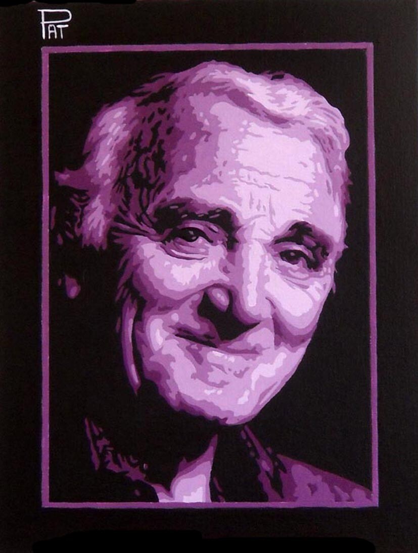 ArtStation - Tableau 186 Charles Aznavour