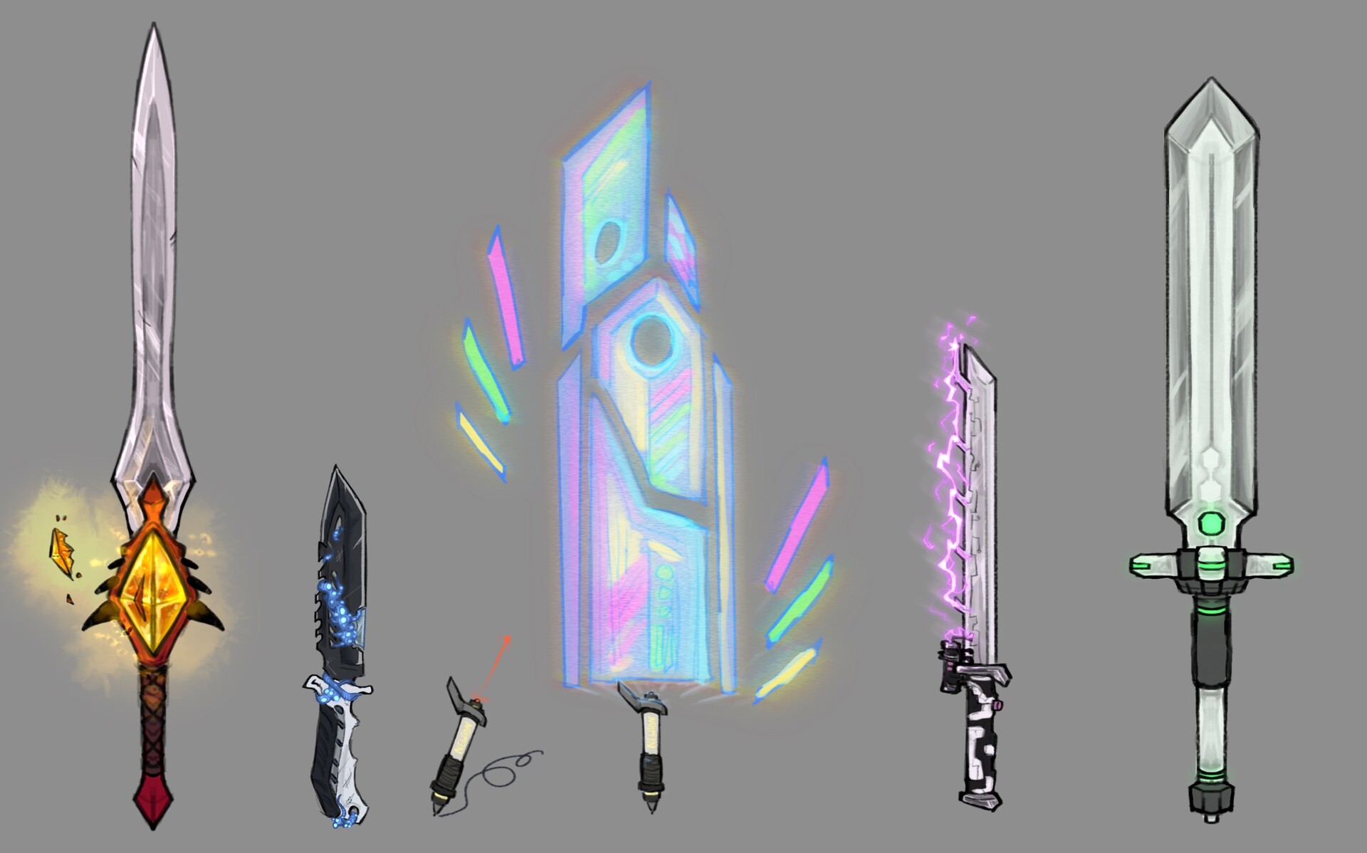 ArtStation - Prop Design - Swords