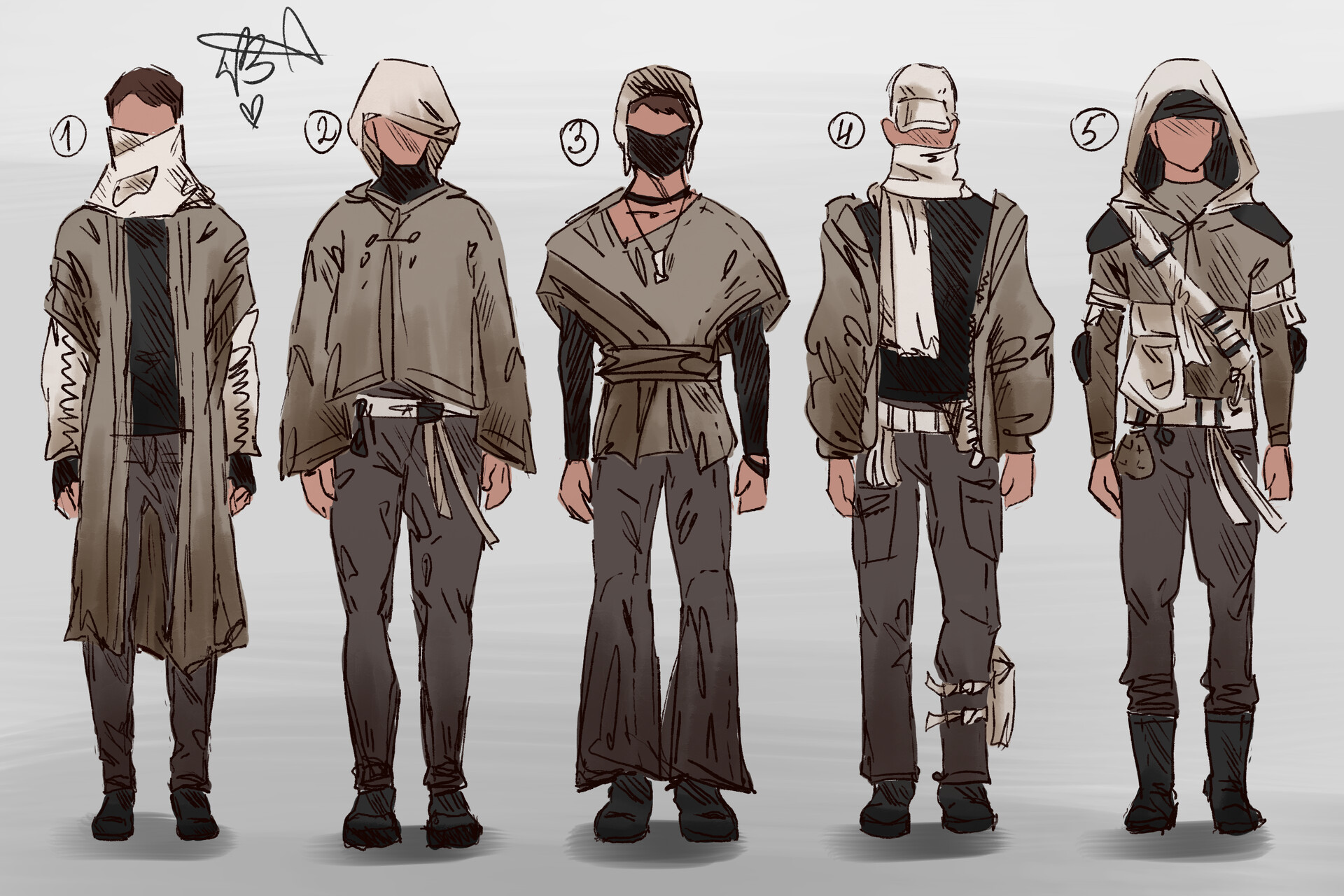 ArtStation - character design; guy/suits