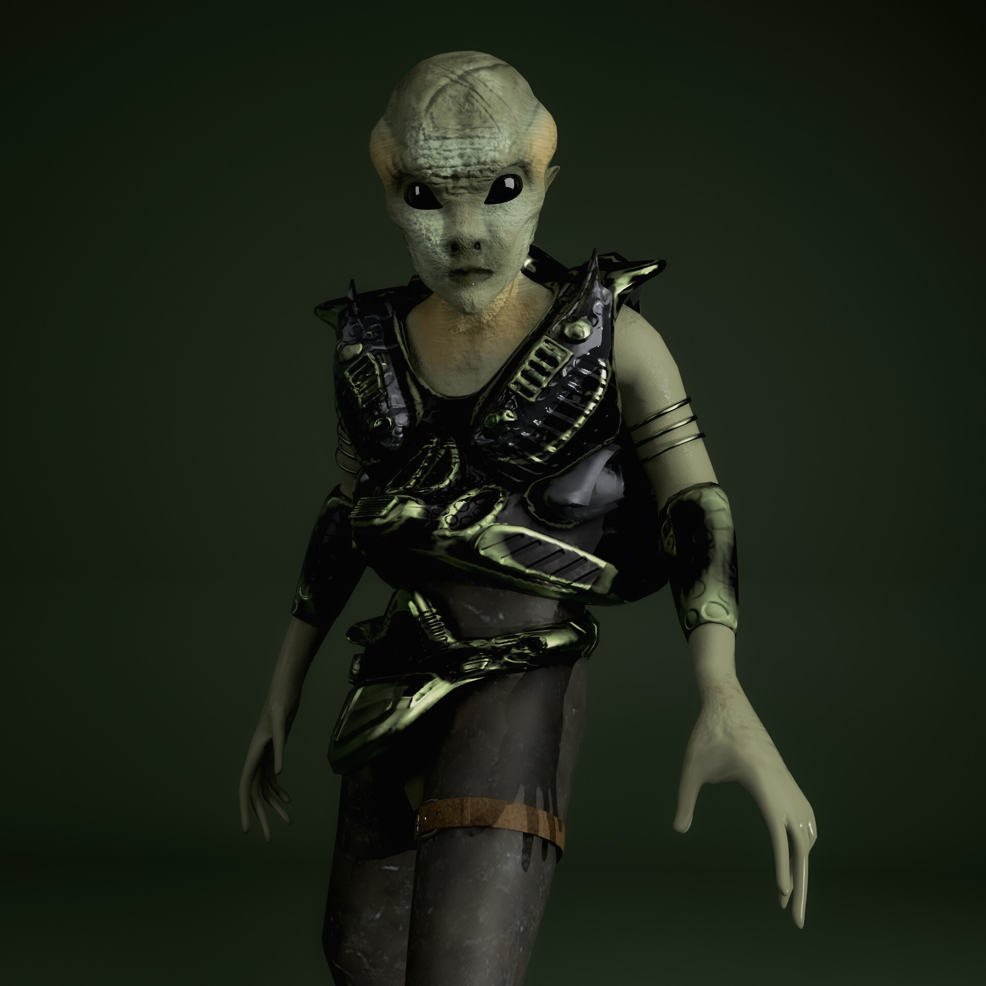 ArtStation - Green Alien Character