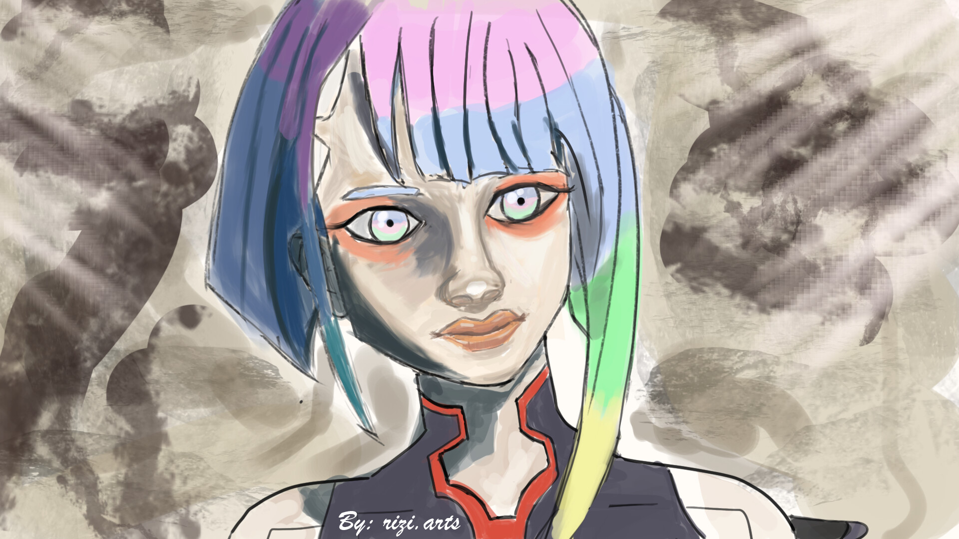 ArtStation - Lucy from cyberpunk