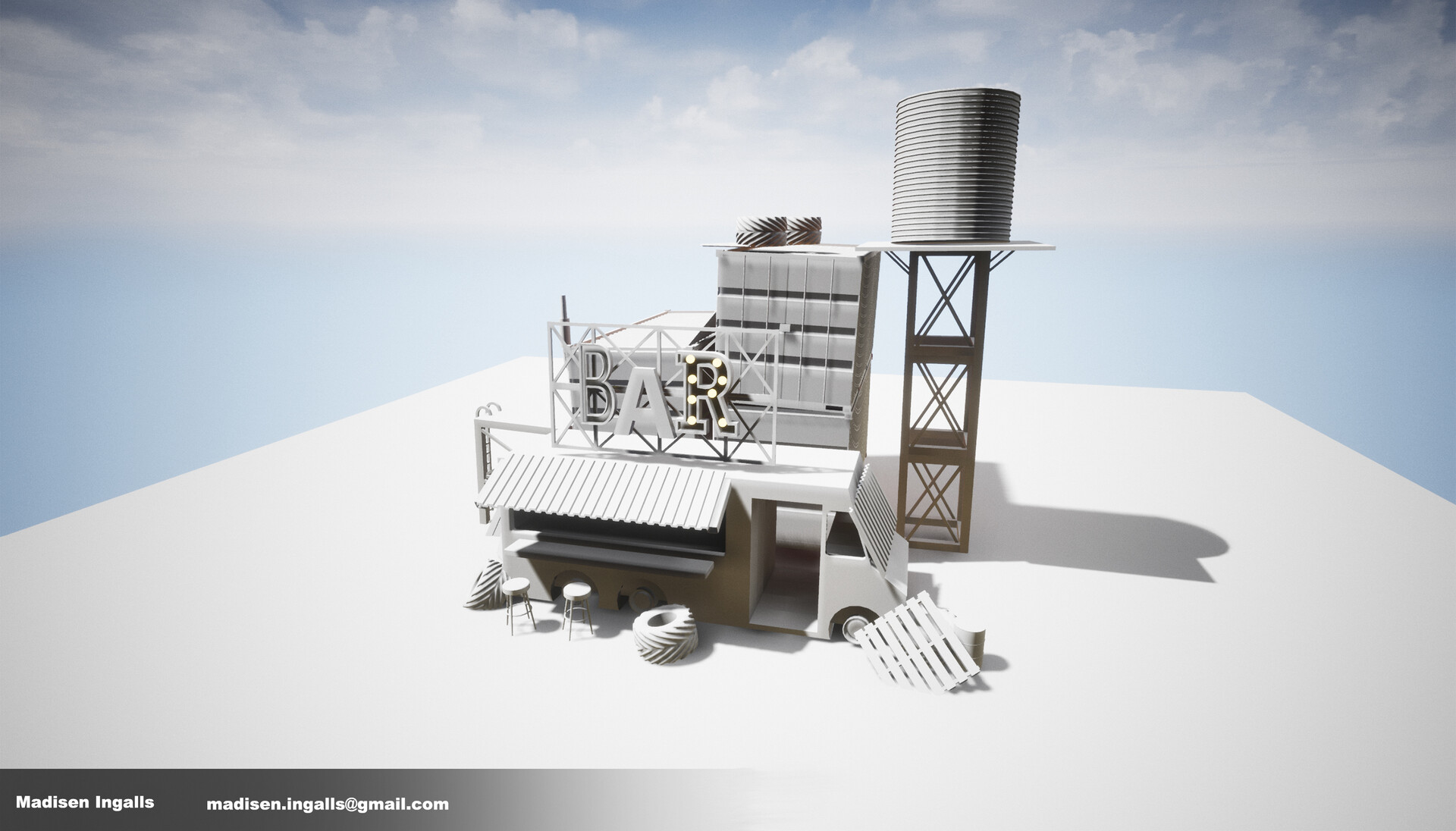 Madisen Ingalls - Post-Apocalyptic Bar Scene - Breakdown