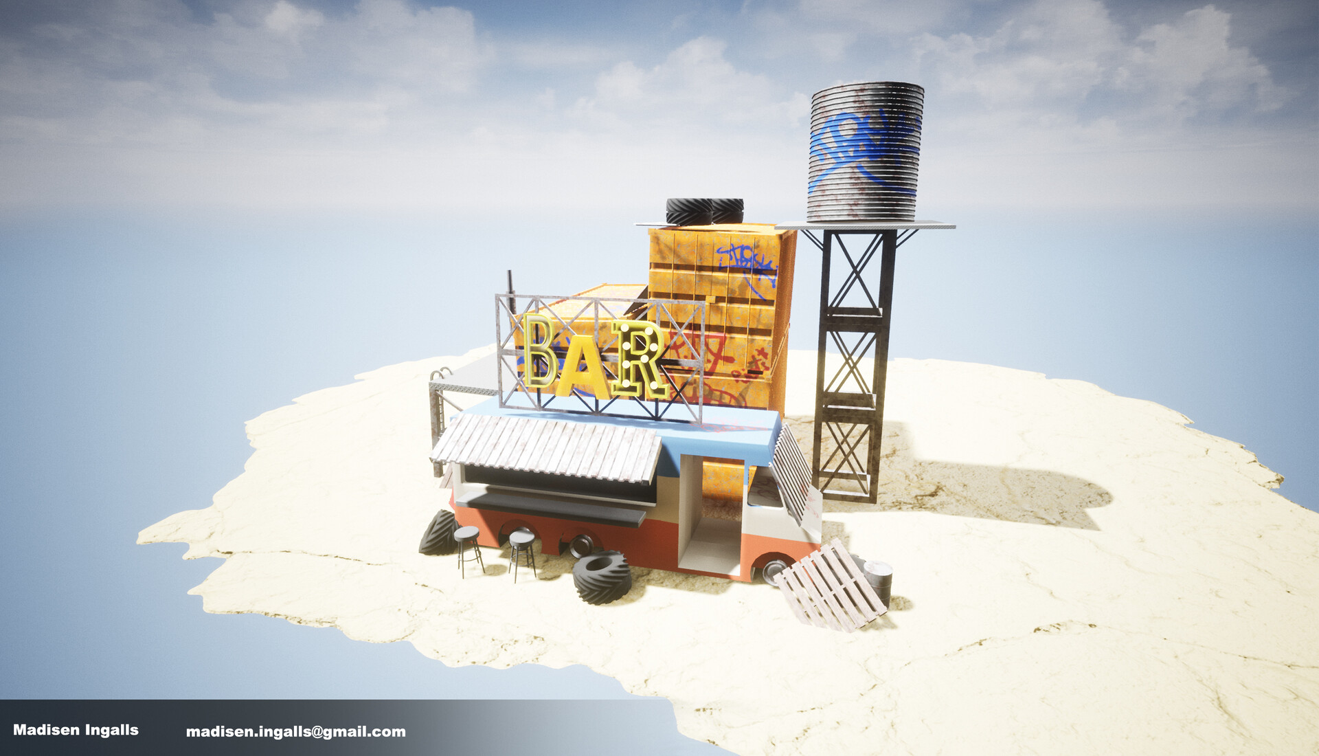 Madisen Ingalls - Post-Apocalyptic Bar Scene - Breakdown