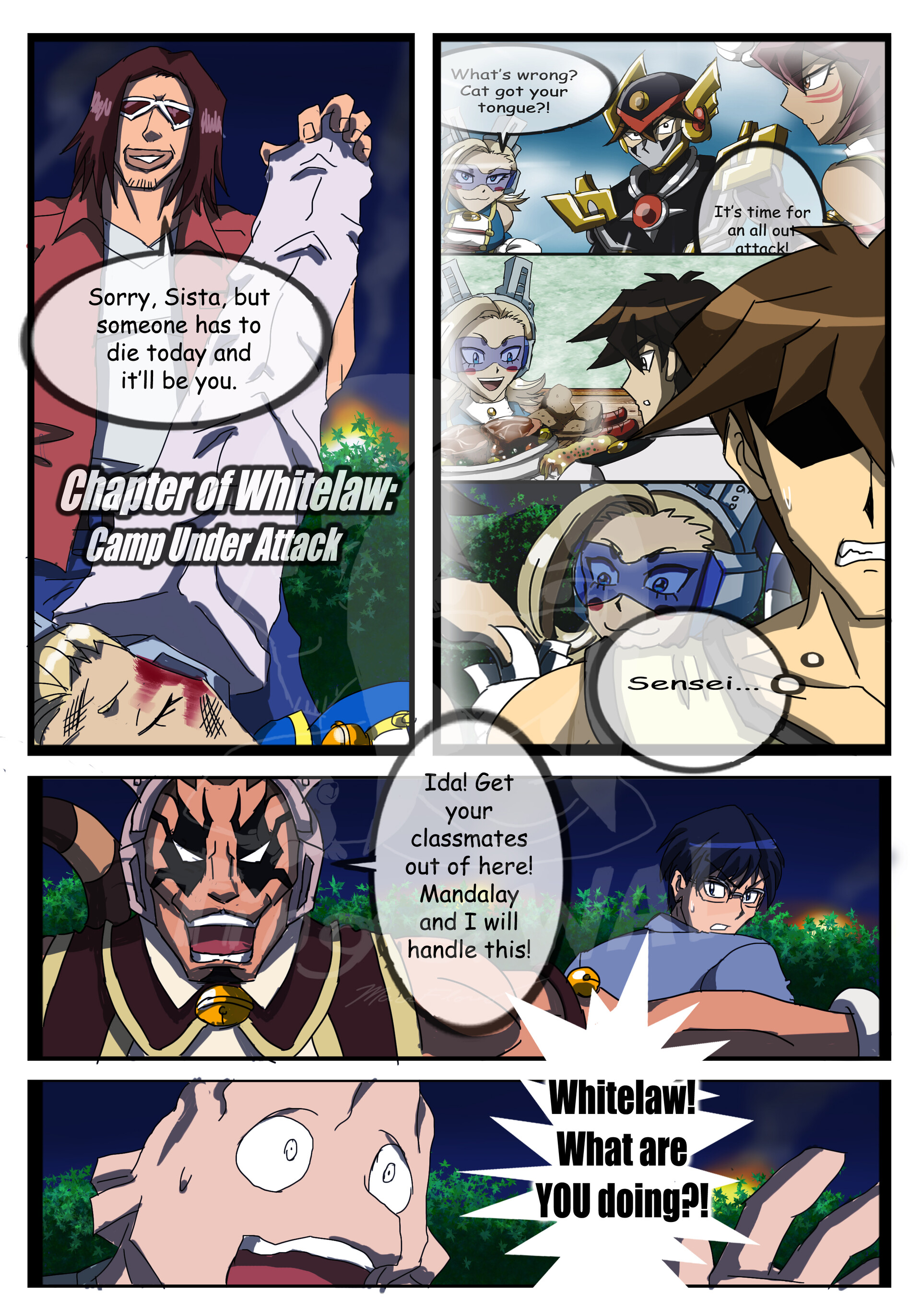 ArtStation - Whitelaw Chapter - Camp Under Attack