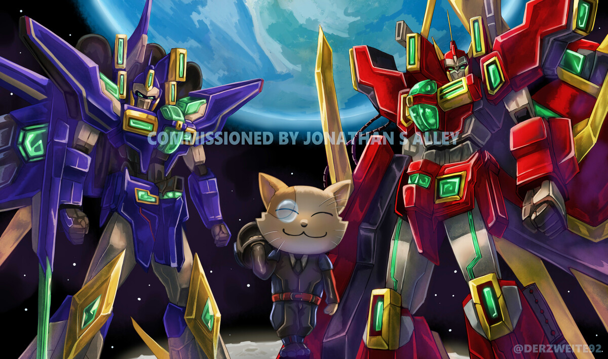 ArtStation - Mecha and Cat