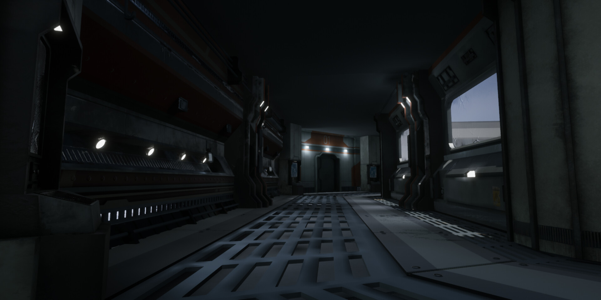 ArtStation - Sci-Fi Hallway 3D