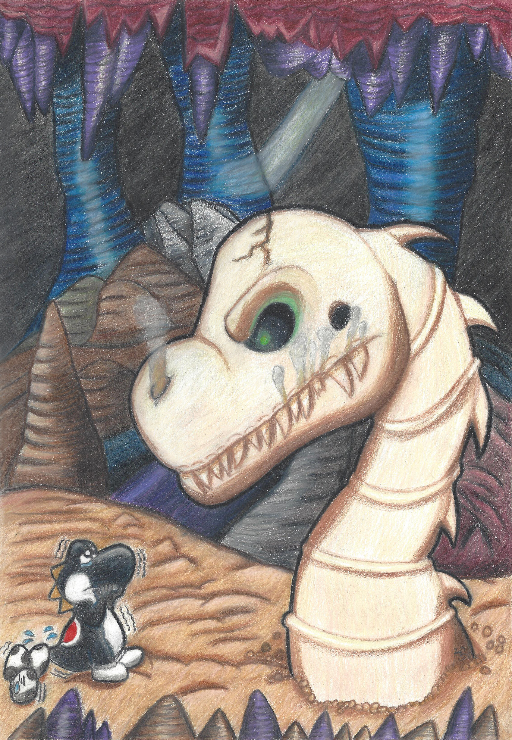 how to draw a dragon yoshi