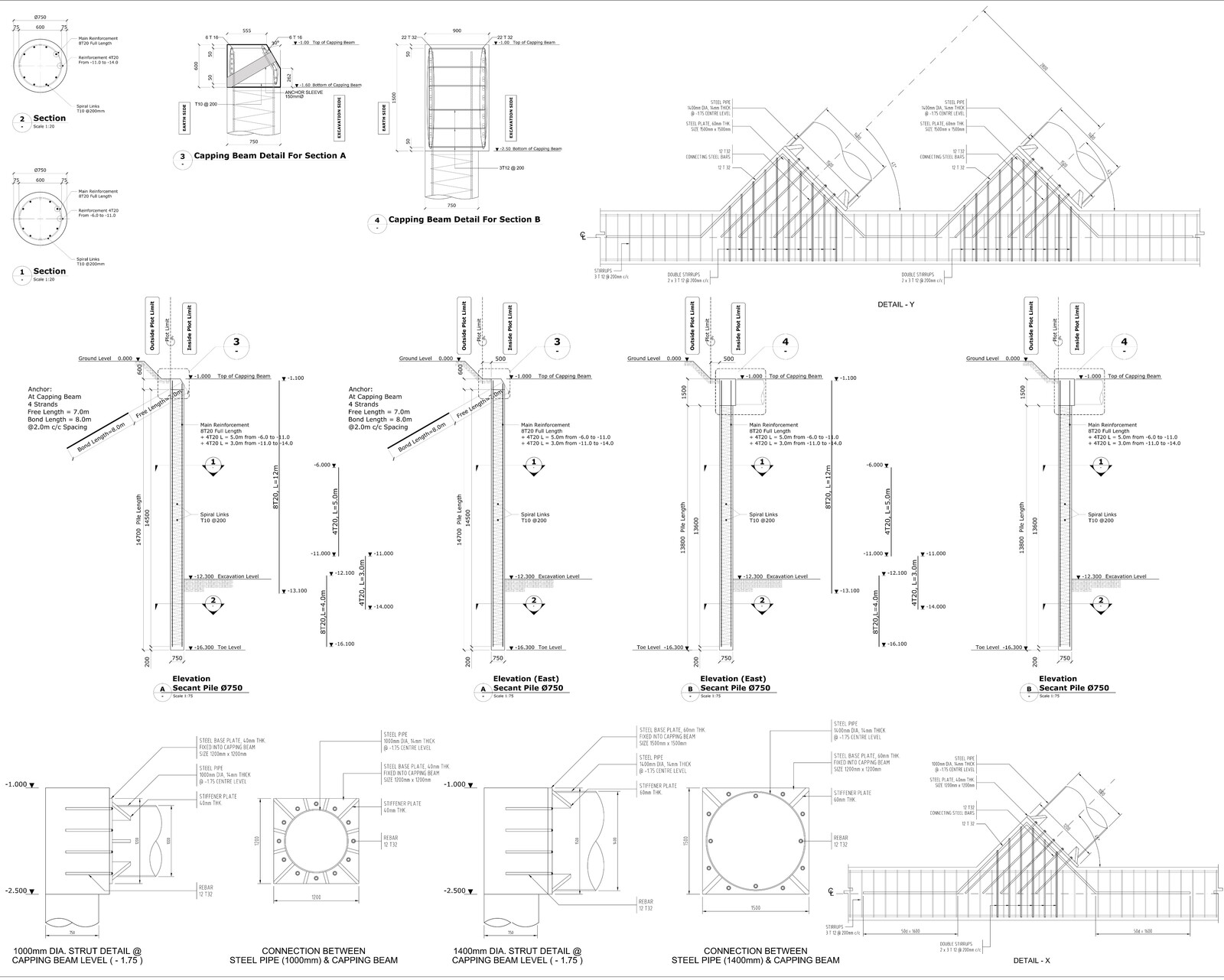 Ton Henson Datu - Sample Working Drawings -- Piling Layout, Shoring ...