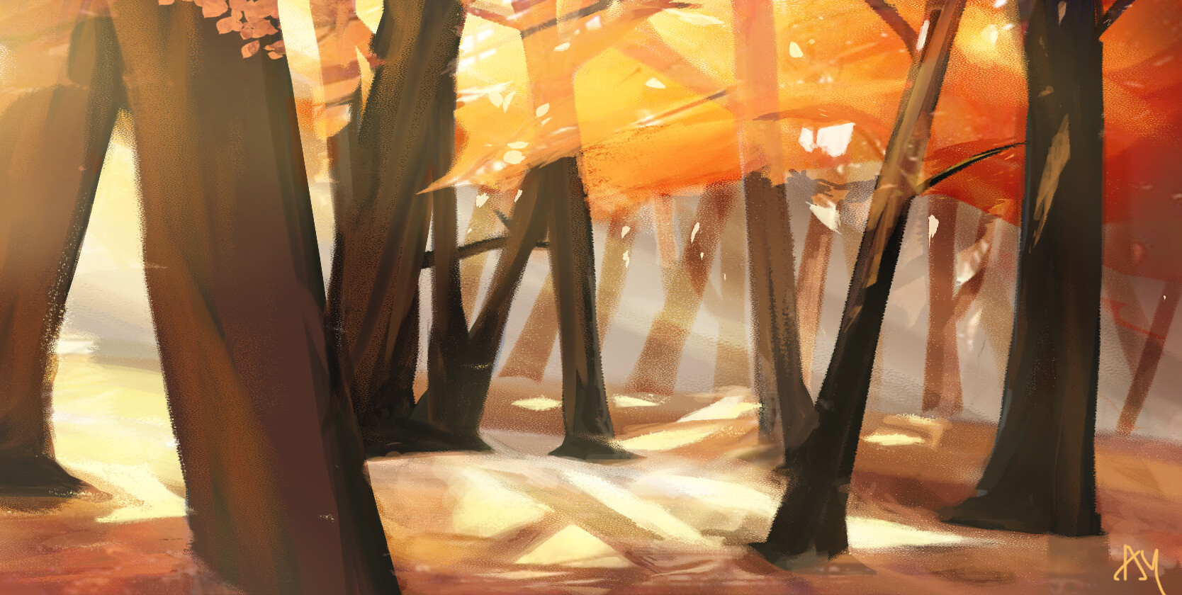 ArtStation - The Forest Seasons - illustrations