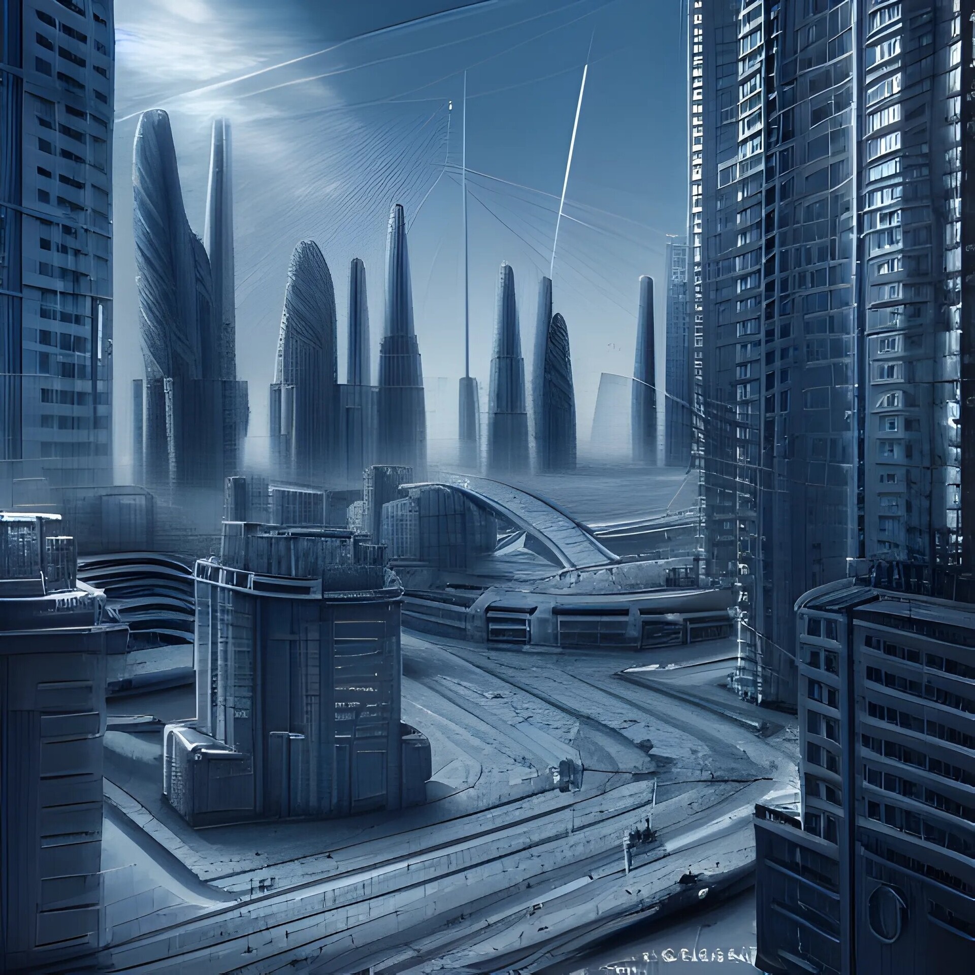 ArtStation - Sci-Fi Advanced city Moscow (Russia)