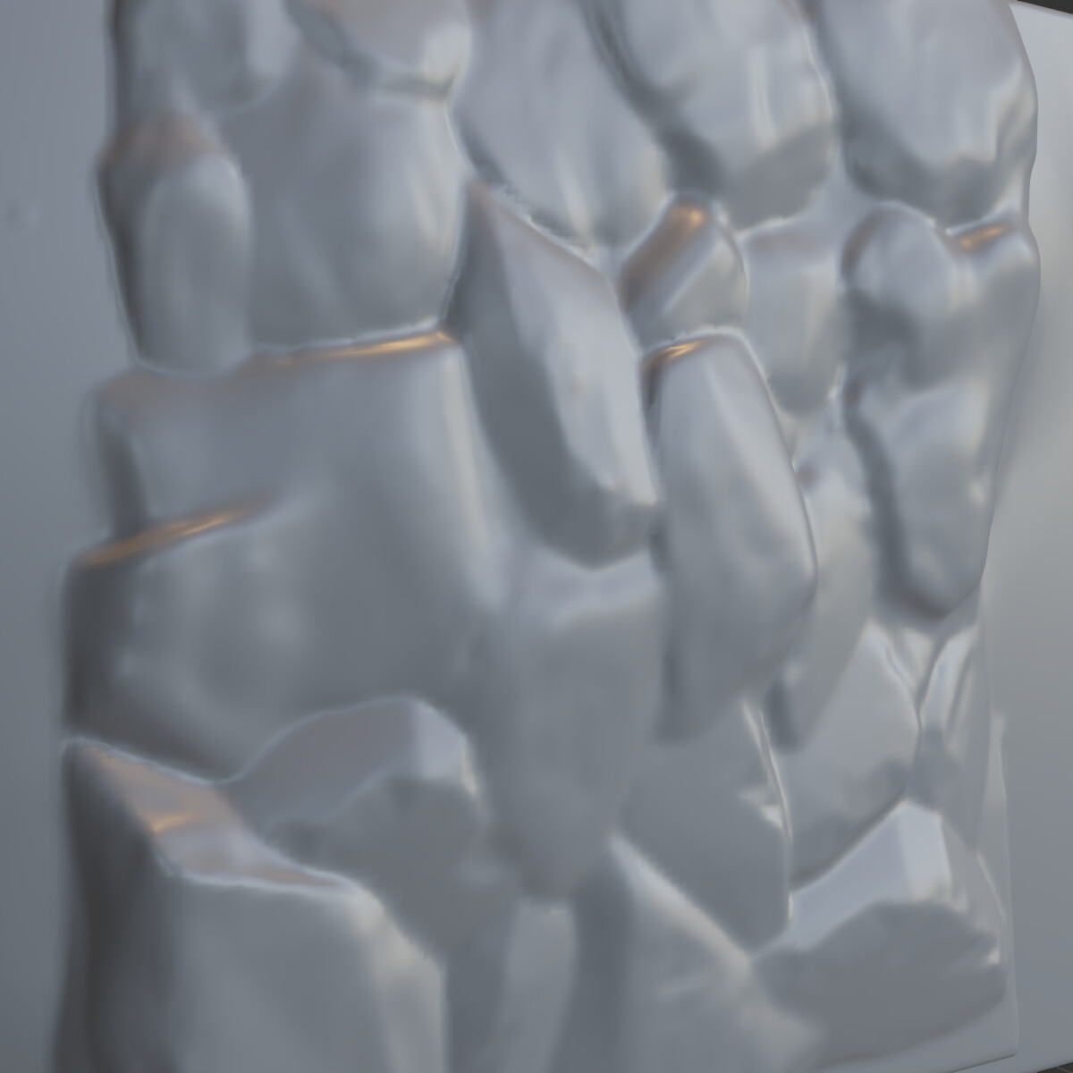 ArtStation - Cave rock wall Sculpted