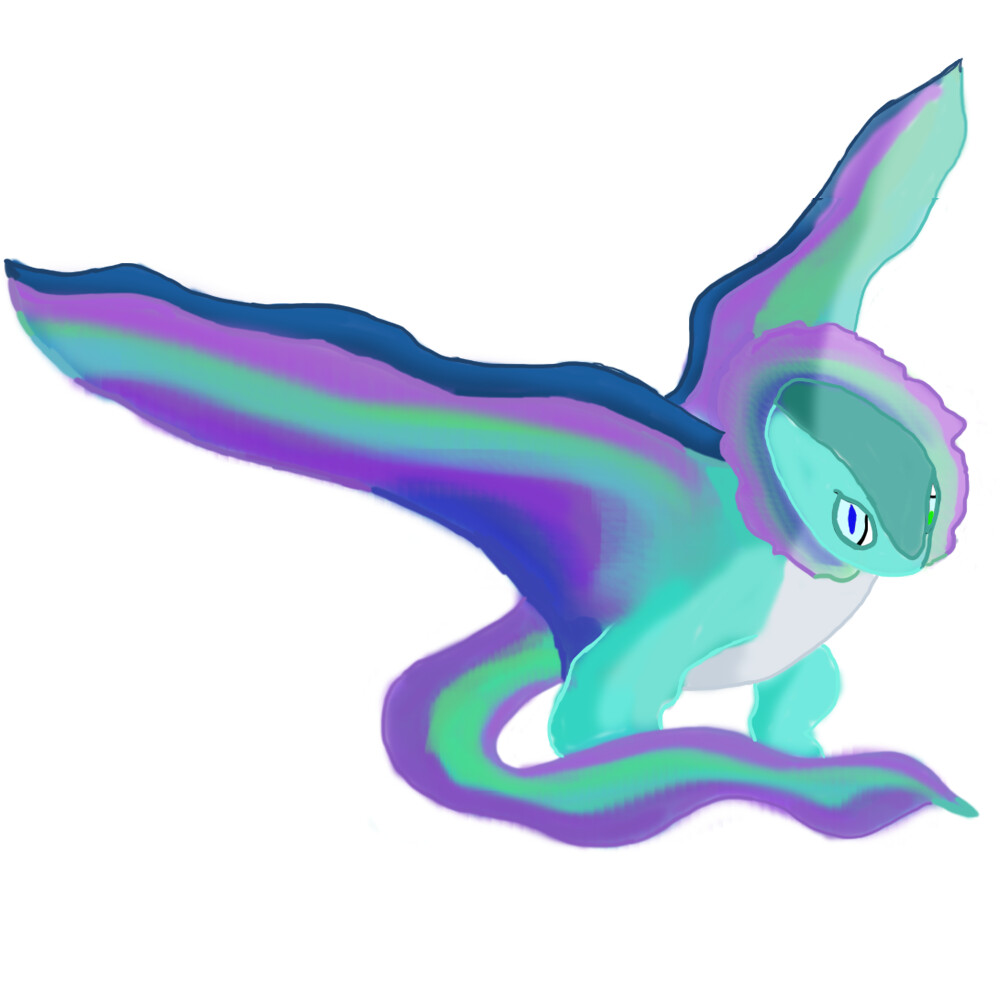 ArtStation - northern lights dragon