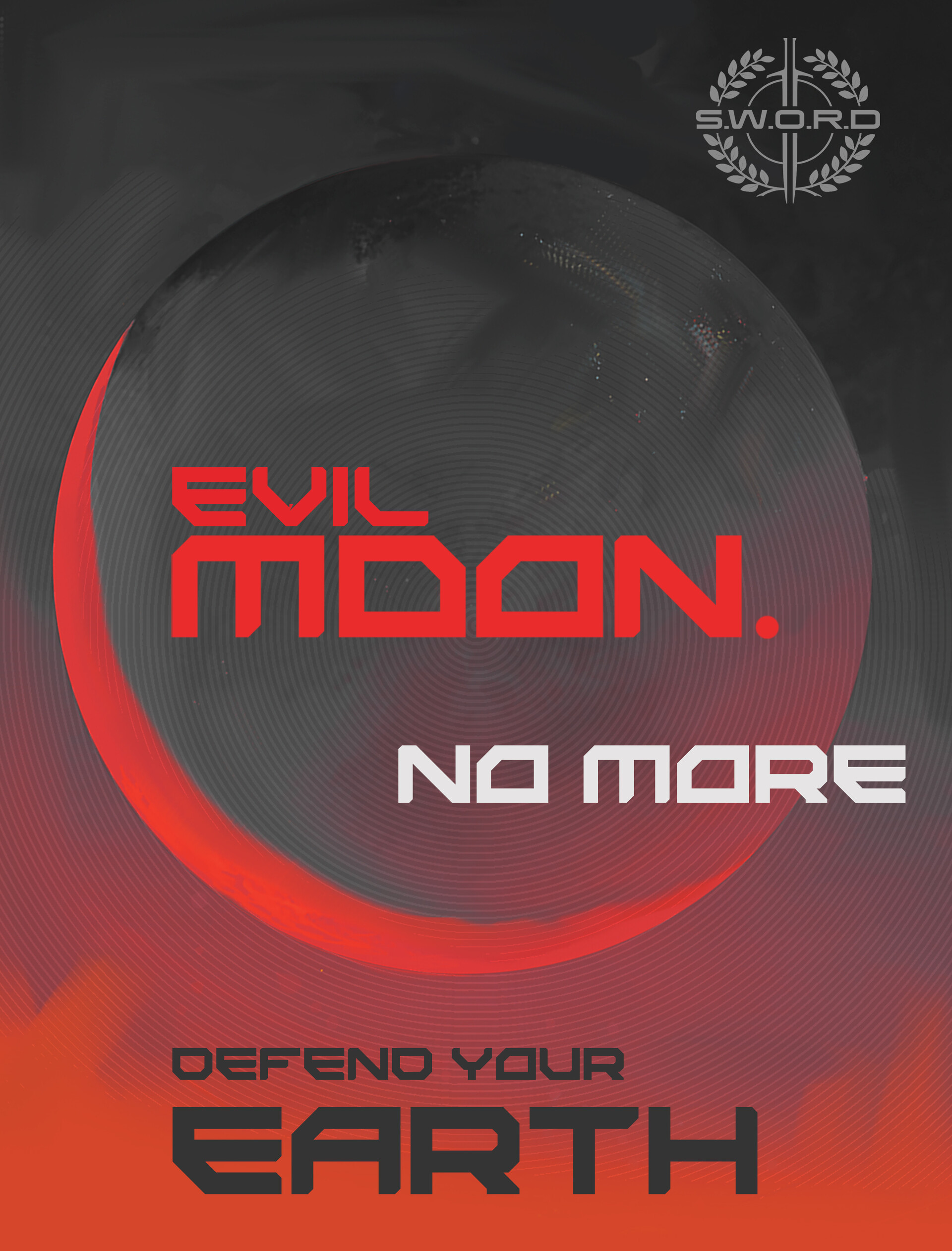 Adrian Marc - Fallen Moon - Sword and Luna Graphic Design