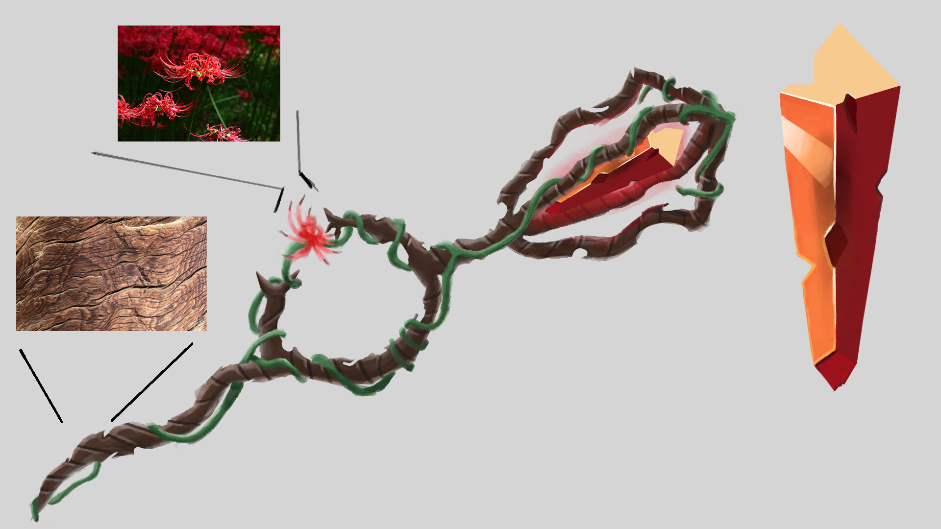 ArtStation - Evil Druidic Staff Design