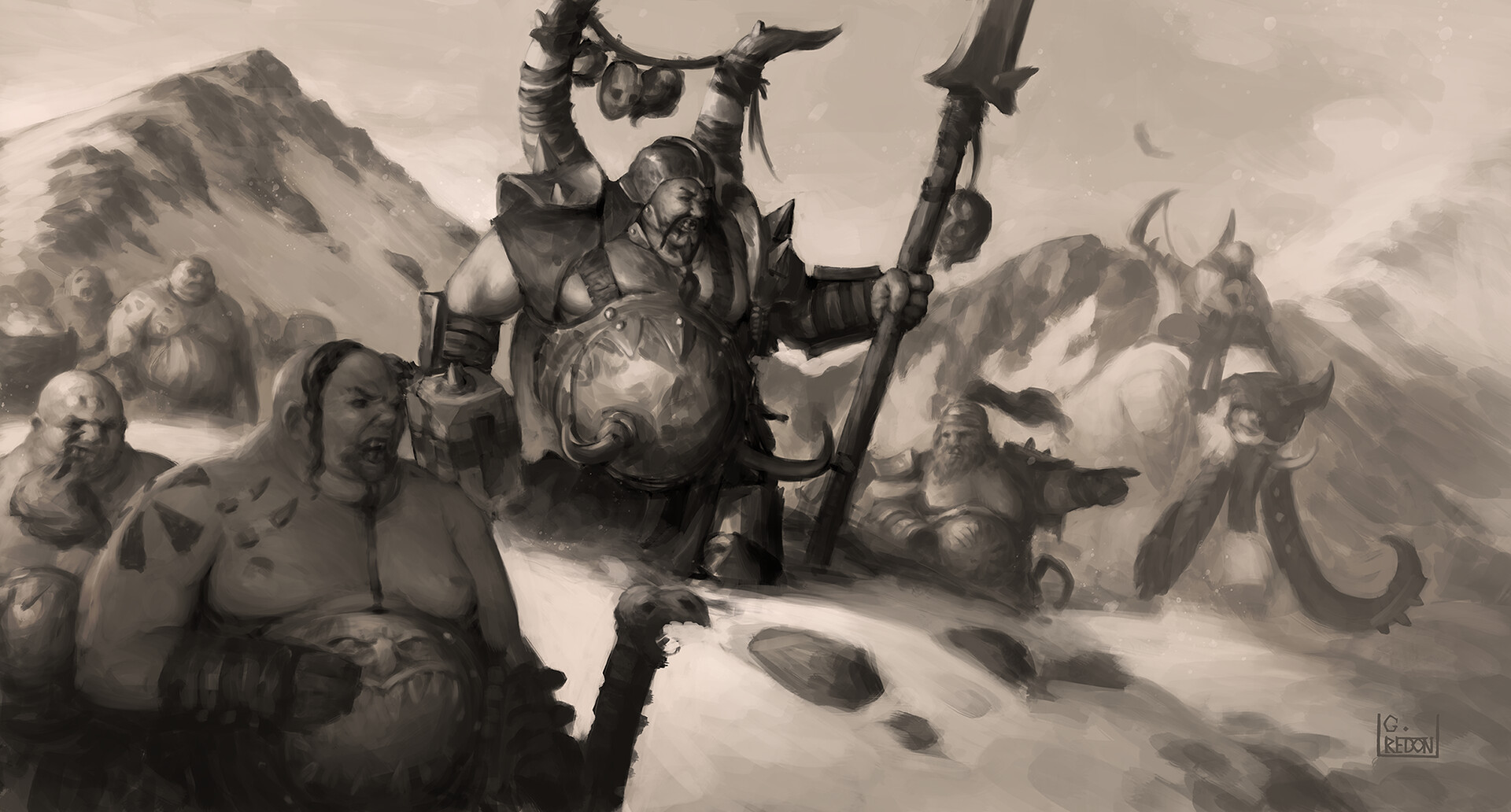 ArtStation - Walk for meat (Warhammer fan art)