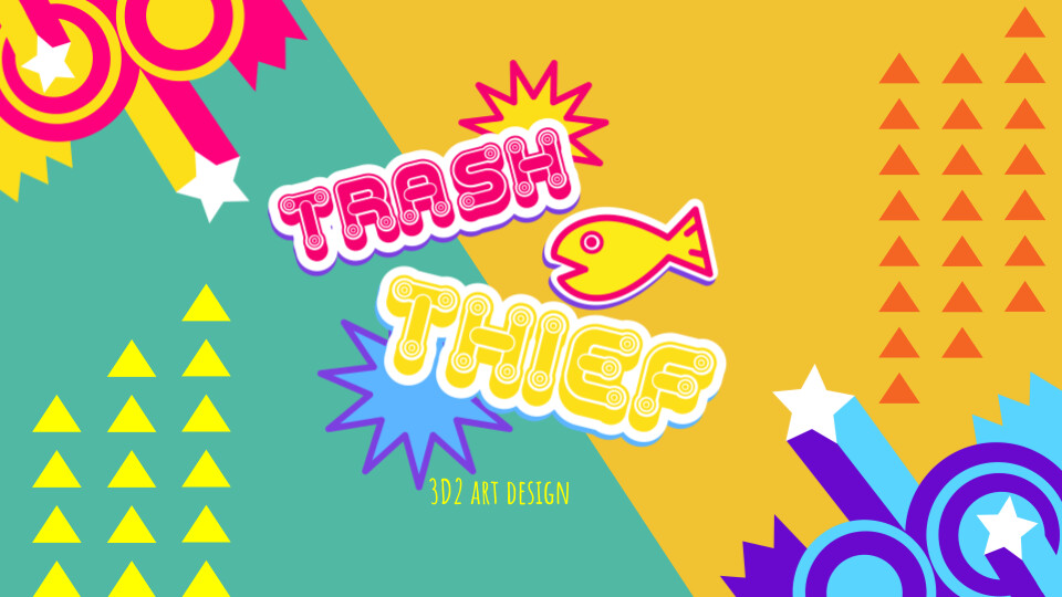 ArtStation - TRASH THIEF (UI & CHARACTER DESIGN) game jam 2022