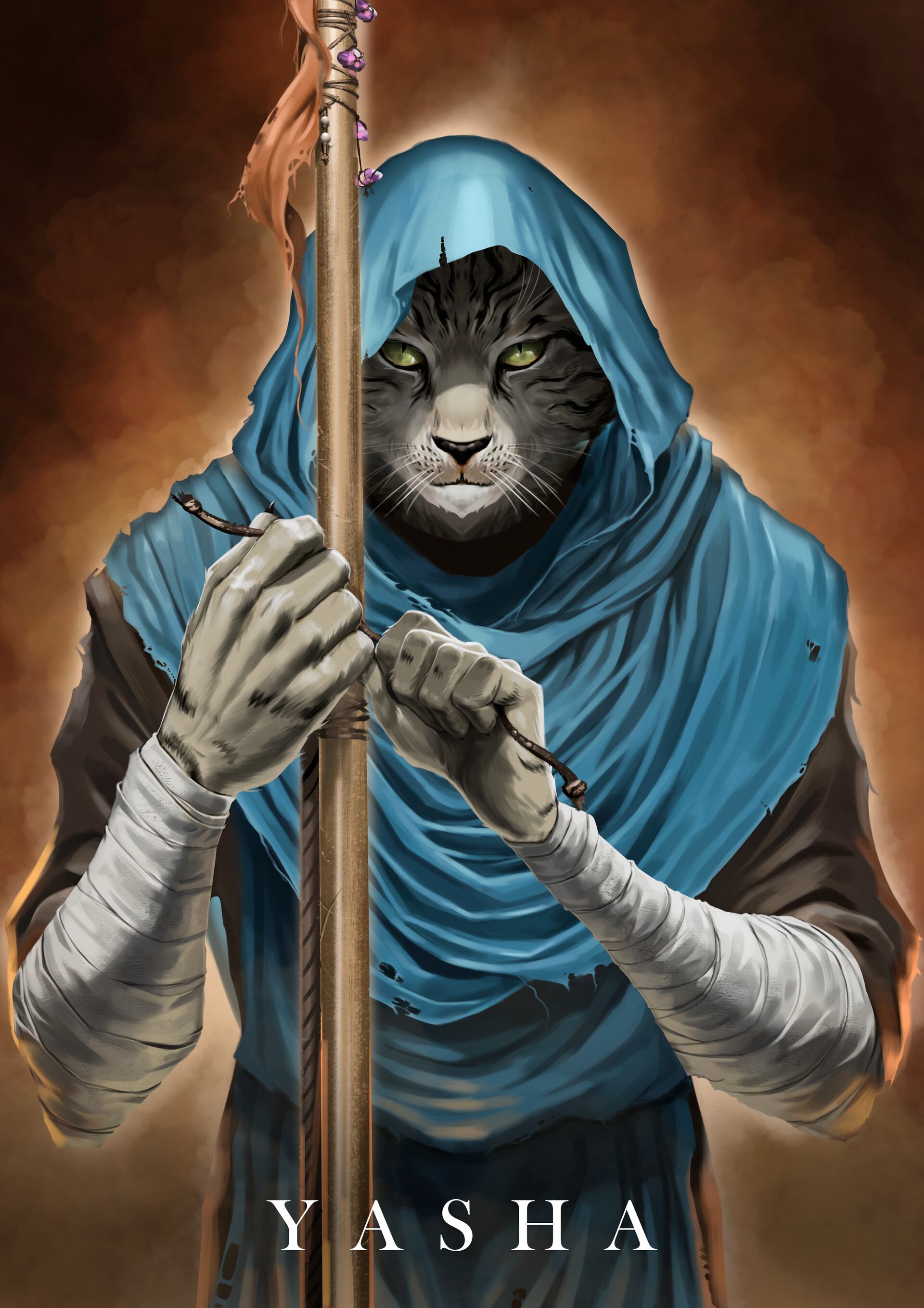 ArtStation - YASHA - OC commission for Dungeon and Dragons