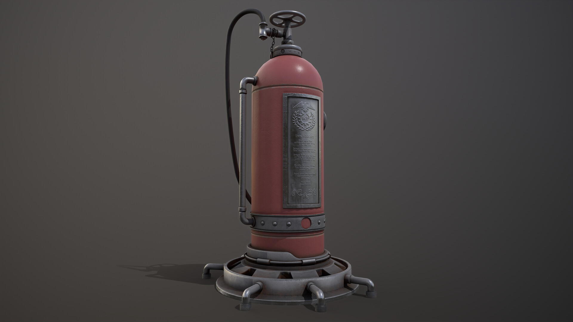 ArtStation - Steampunk Fire Extinguisher