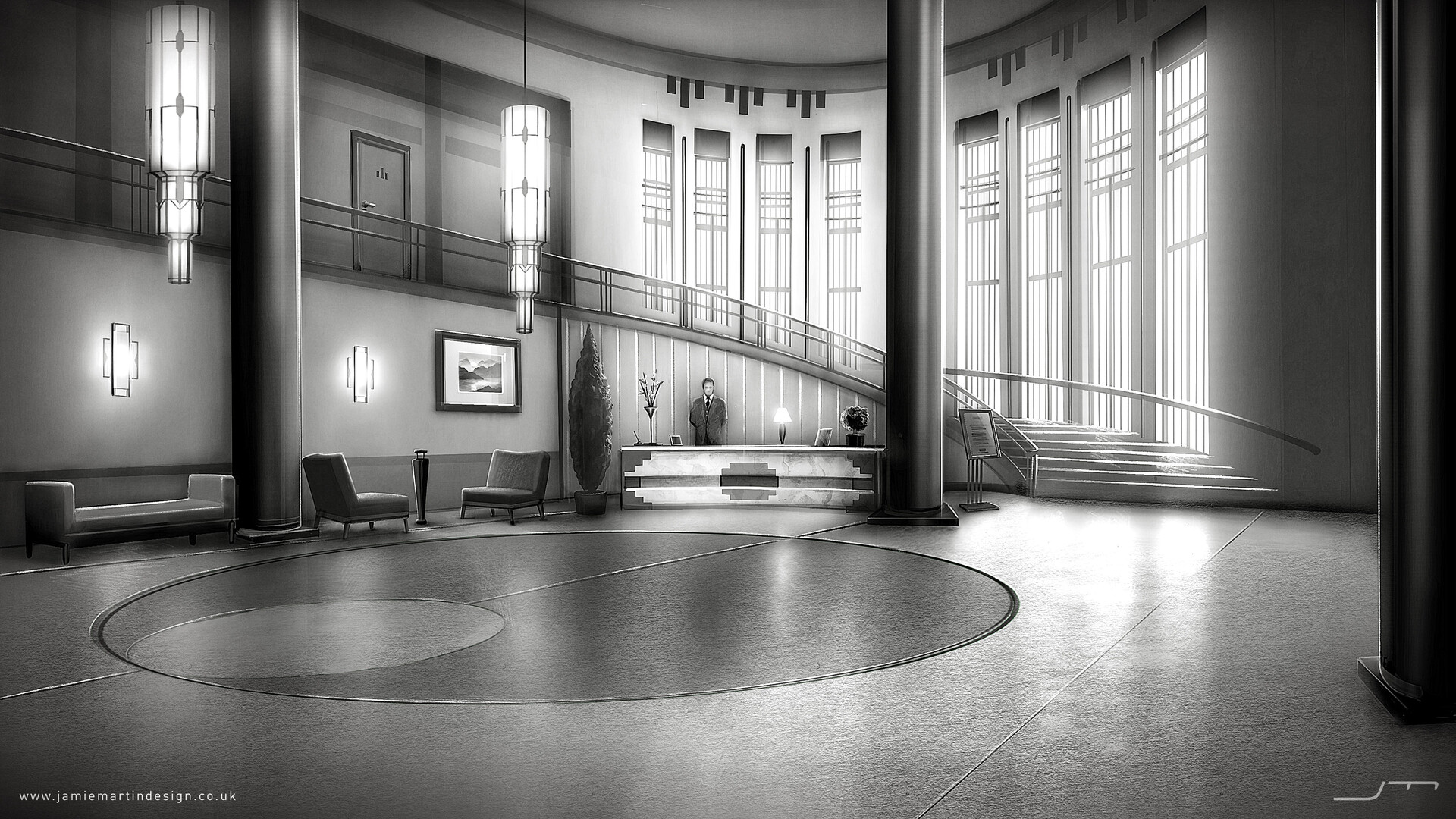 Jamie Martin - 'The Spectrum Retreat': Penrose hotel lobby concept