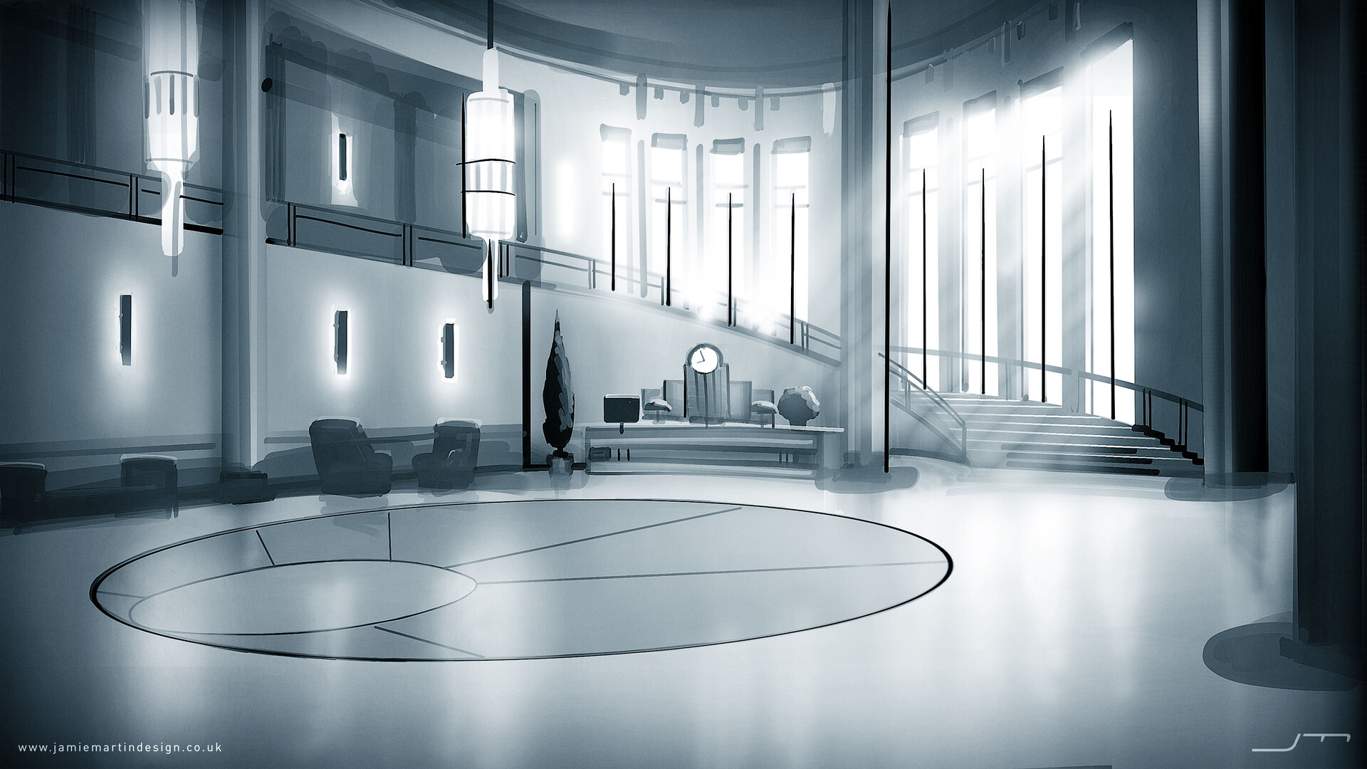 Jamie Martin - 'The Spectrum Retreat': Penrose hotel lobby concept