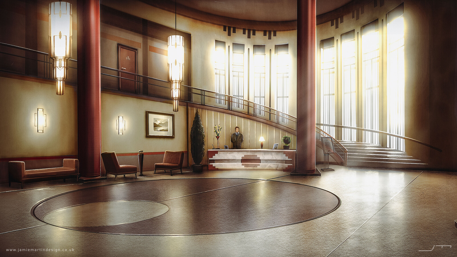 Jamie Martin - 'The Spectrum Retreat': Penrose hotel lobby concept