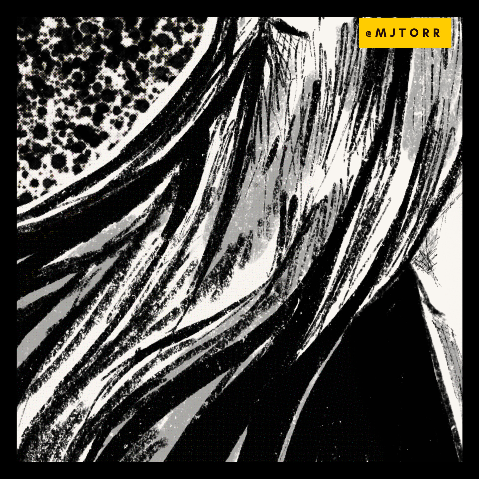 María José Torres - Ink character design 50s Style: "The singer"