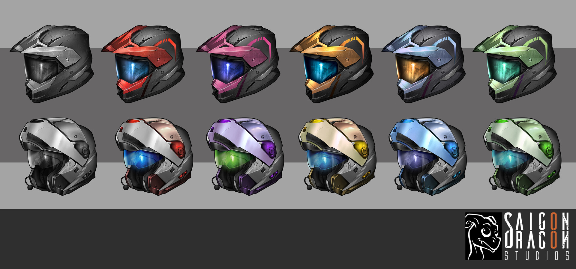 ArtStation - High tech helmet design research