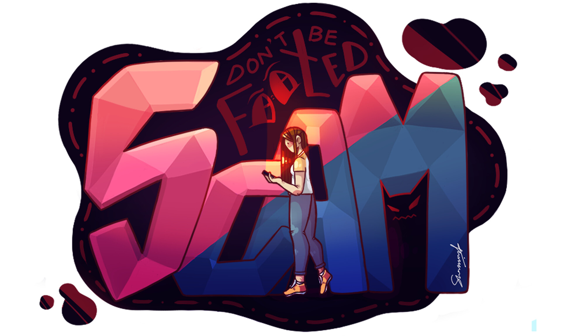 ArtStation - Scam Alert Mural Design