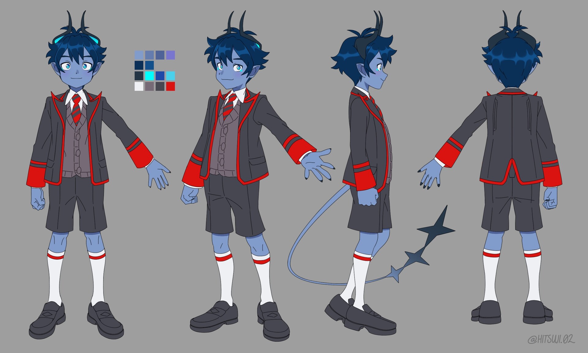 ArtStation - CHARACTER DESIGN - ANIME - Mr. Blue! PROJECT