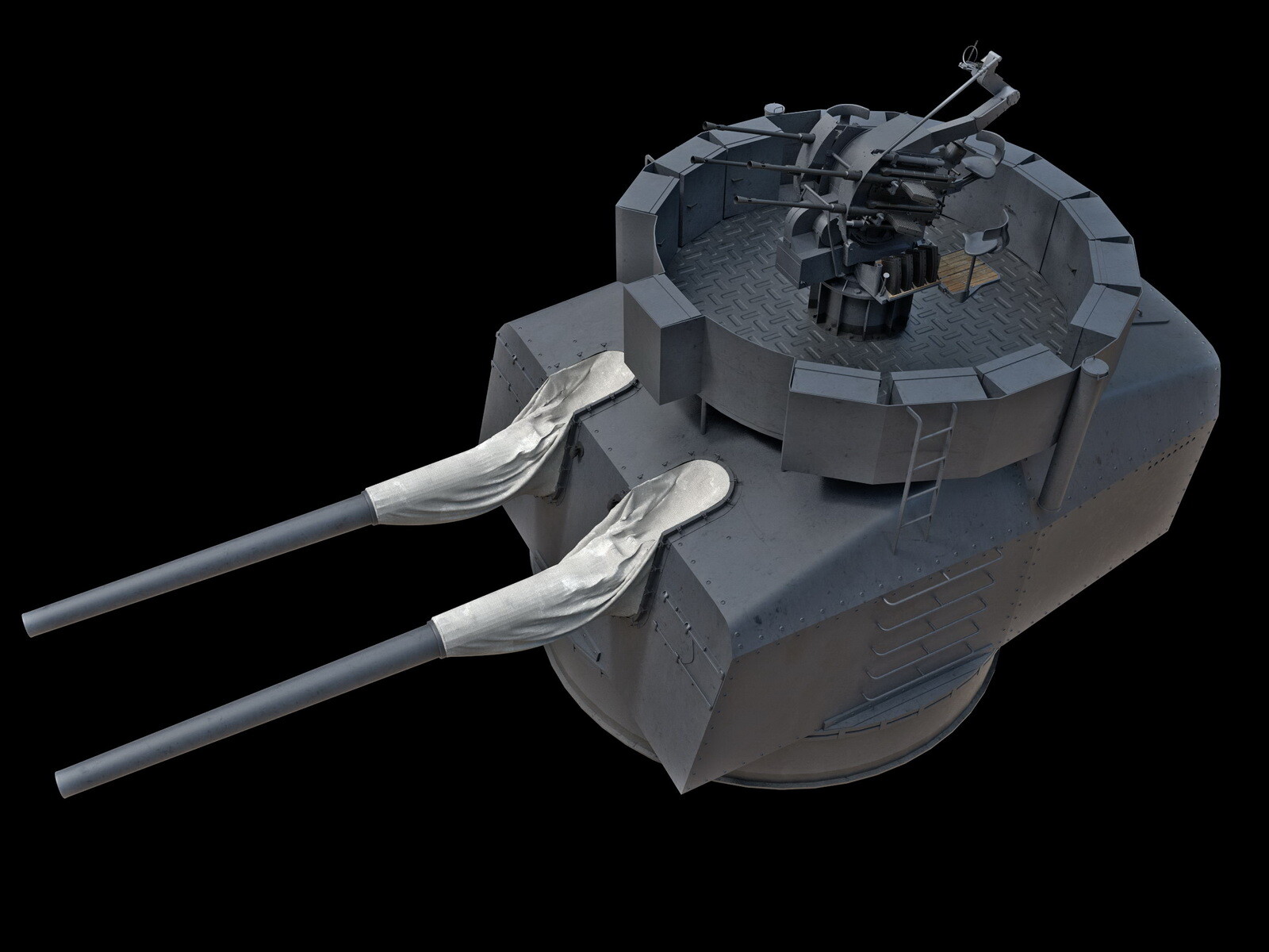 Stefan Dramiński - German naval gun 15 cm SK C/28 in the Dopp L C/34 ...