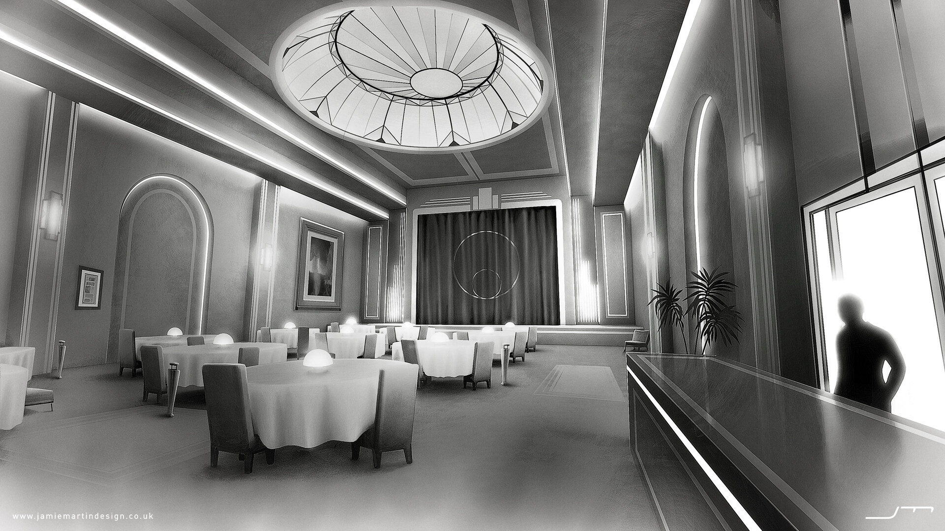 Jamie Martin - 'The Spectrum Retreat': Penrose hotel ballroom concept