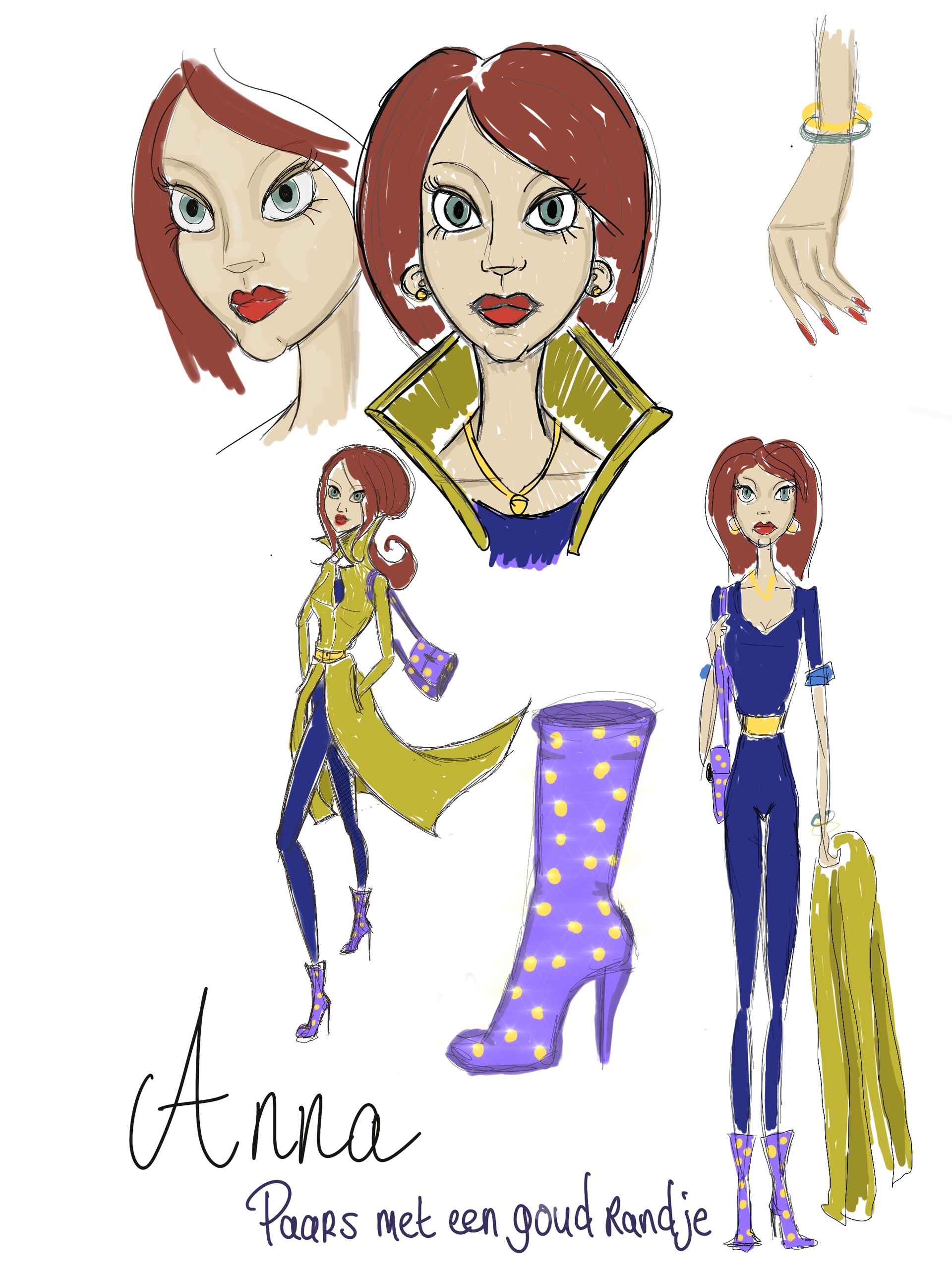 ArtStation - Anna. Character sketch