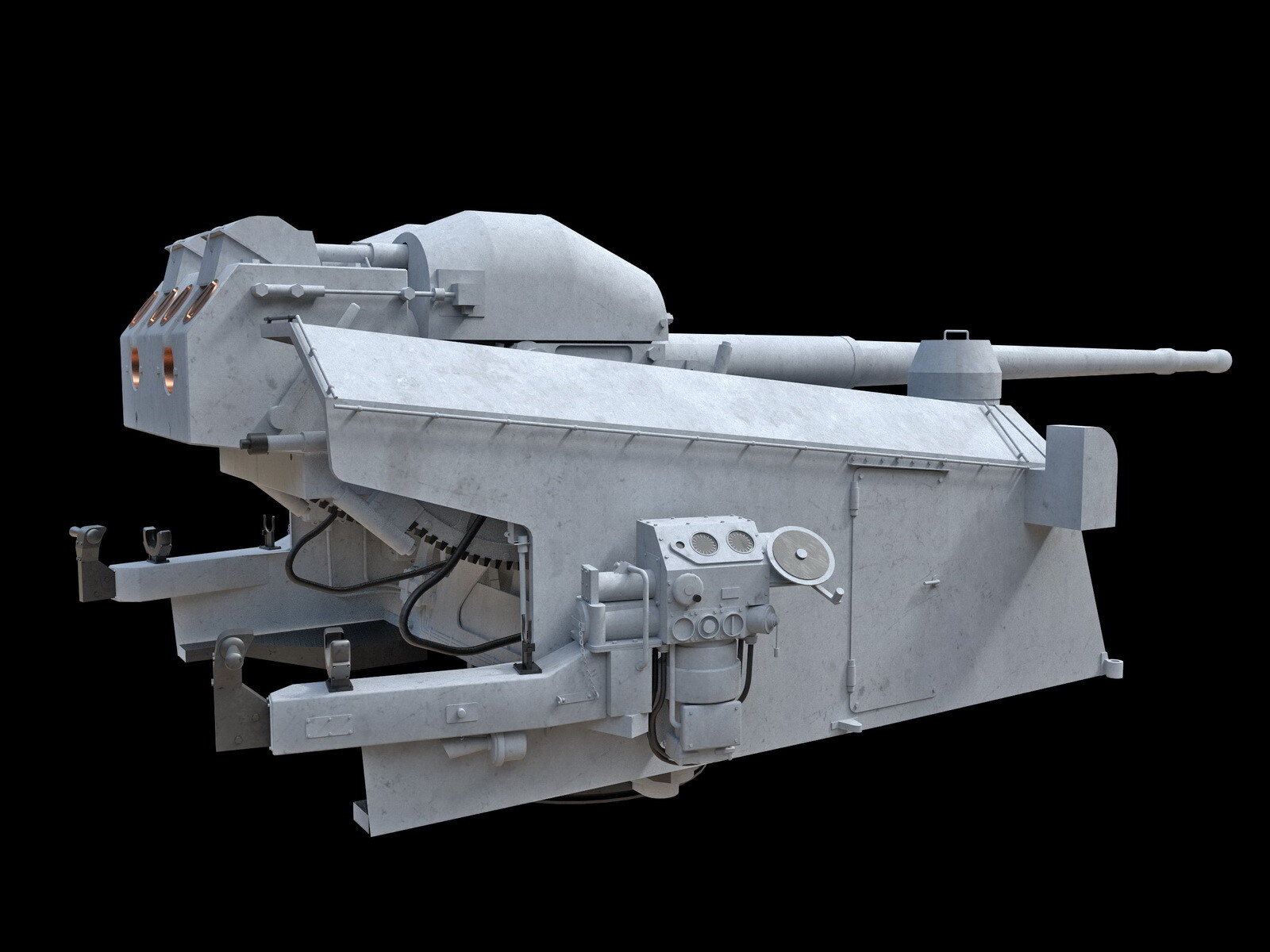 Stefan Dramiński - German naval gun 10.5 cm SK C/33 in the Dopp L C ...