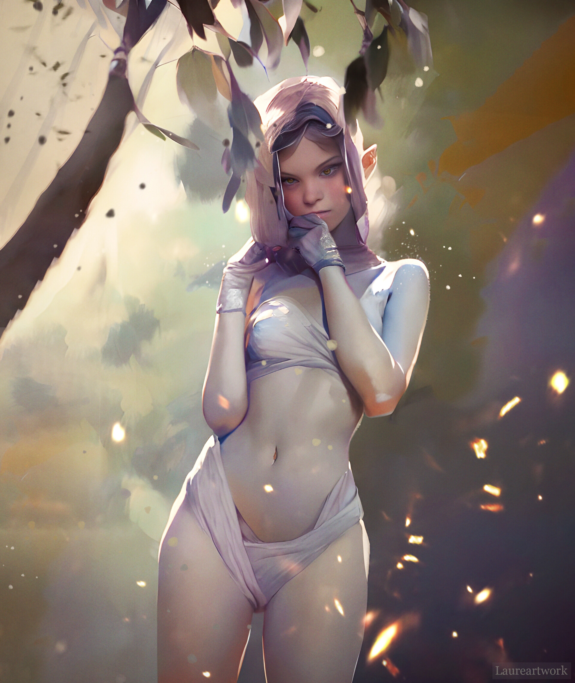 ArtStation - Cute Girl Elf