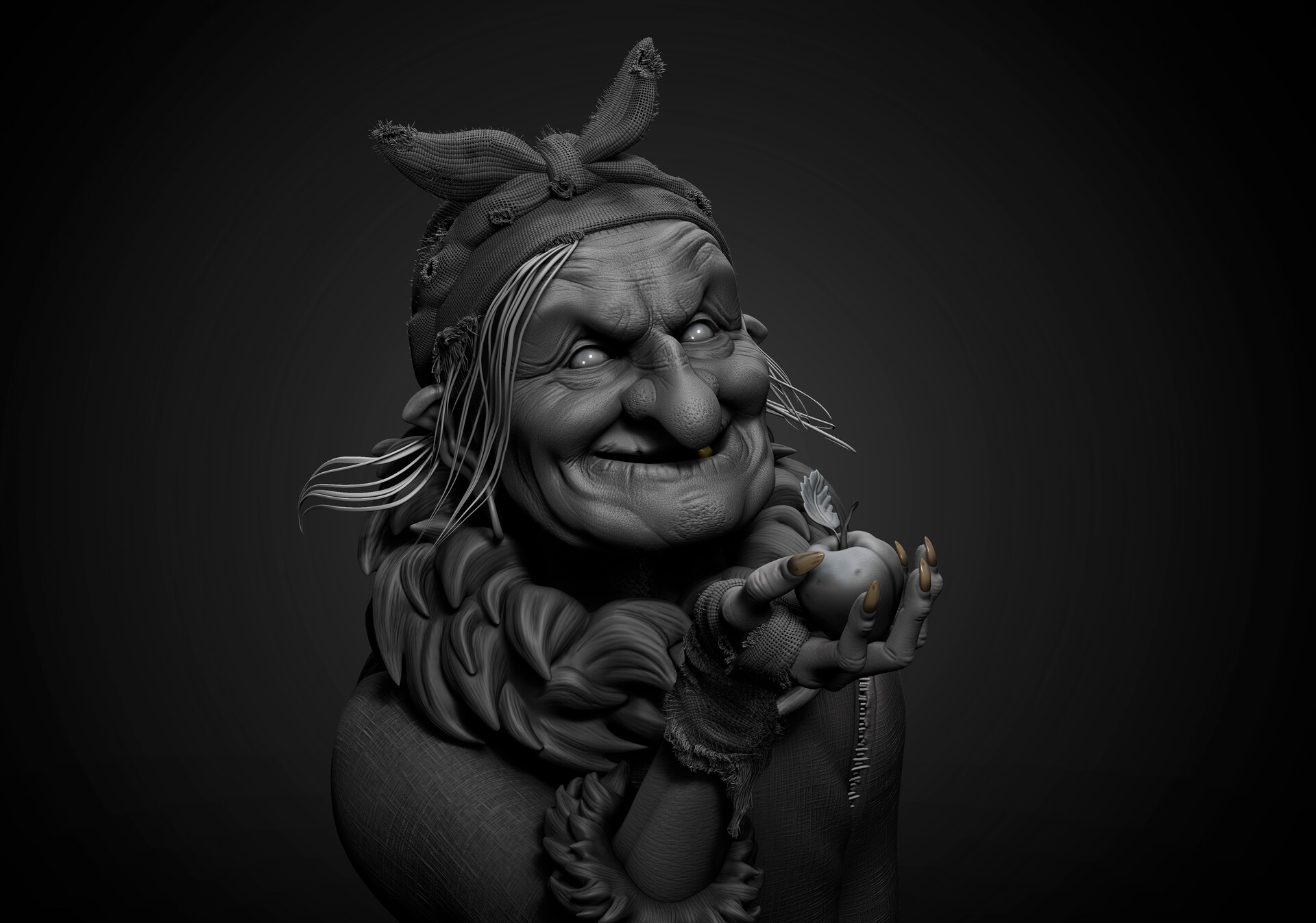 ArtStation - Baba Yaga (old witch, speedsculpt)