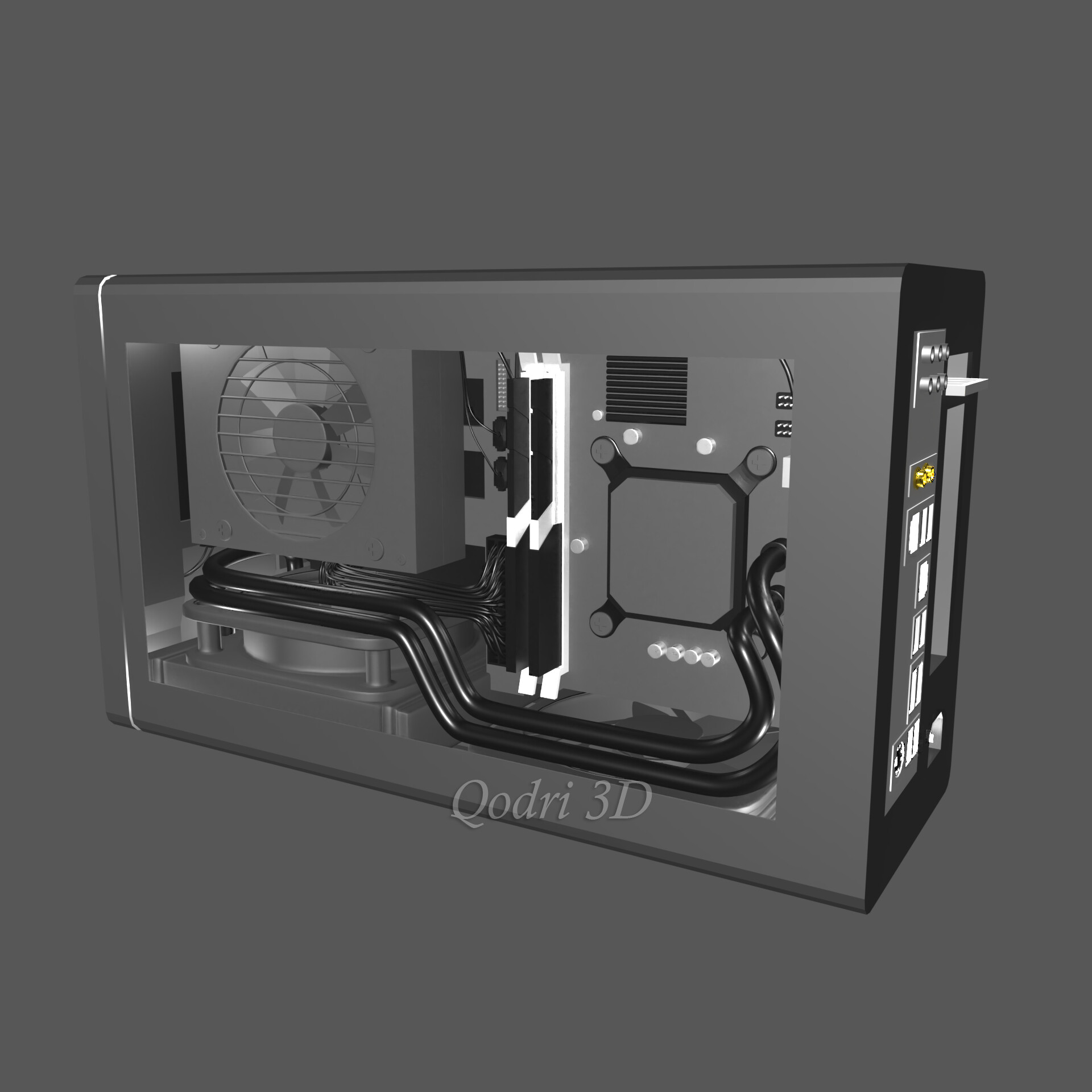 ArtStation - MJOILNIR MNI ITX PC CASE 3D