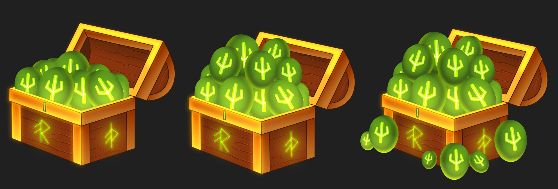 ArtStation - New chest, and ui elements