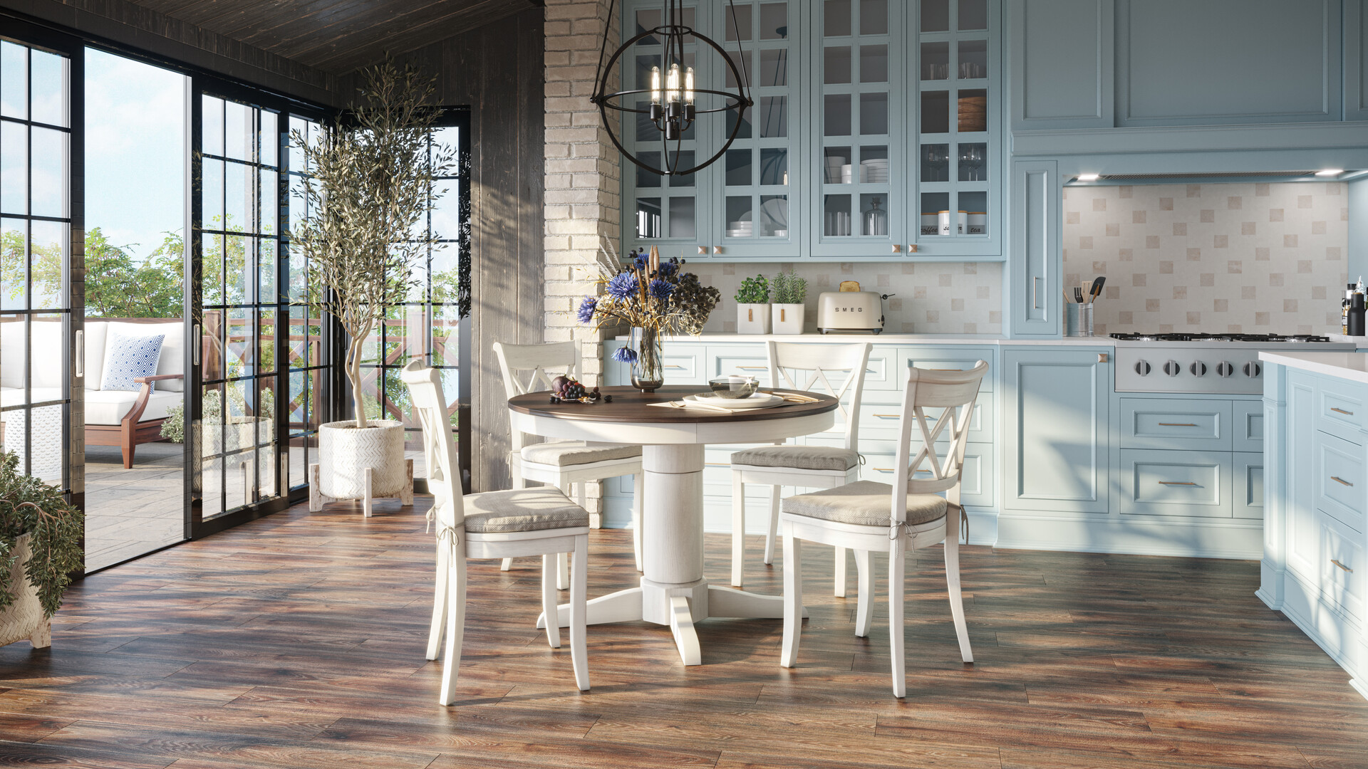 ArtStation - CGI of a Furniture Set in a Beautifully Decorated Kitchen