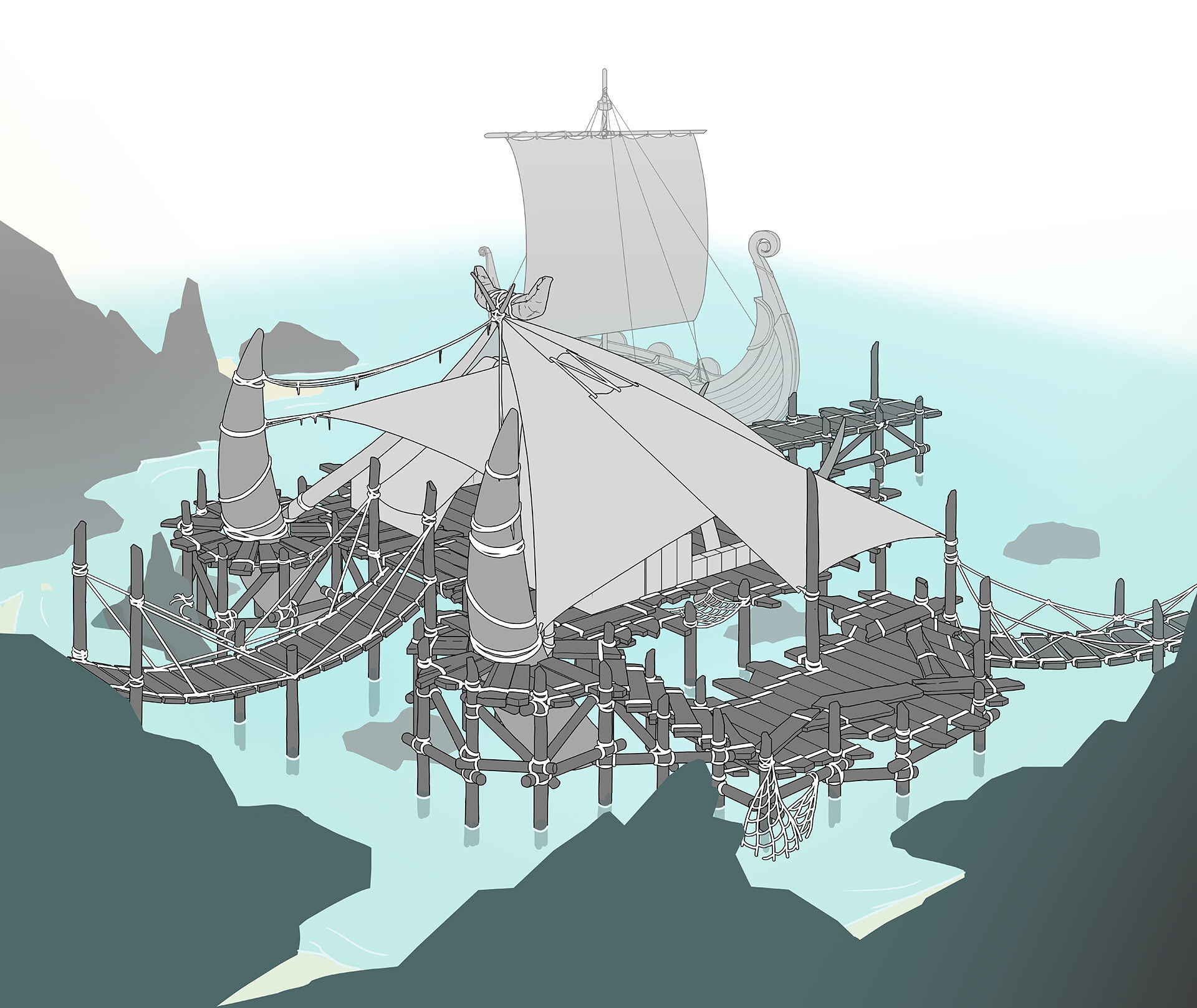 ArtStation - viking house