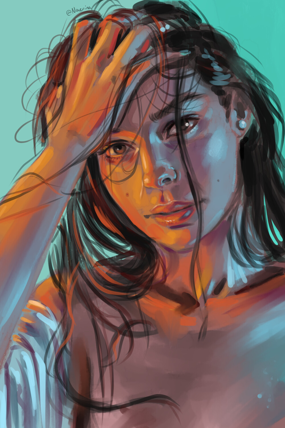 ArtStation - Orange and Blue - photo study