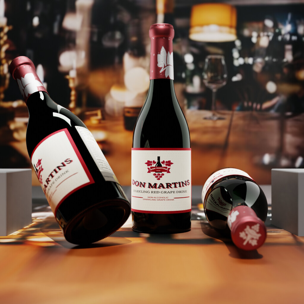 ArtStation - 3D Red wine Commercial