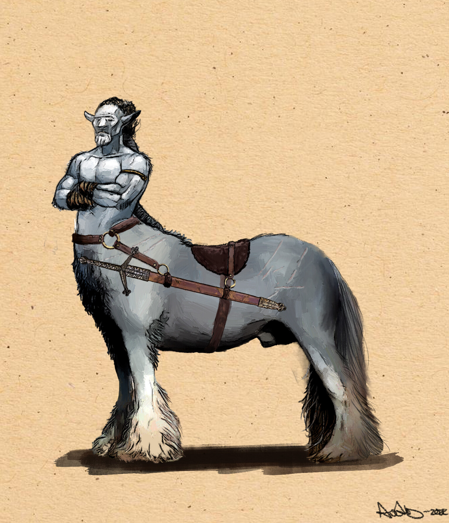 ArtStation - Old Man Centaur