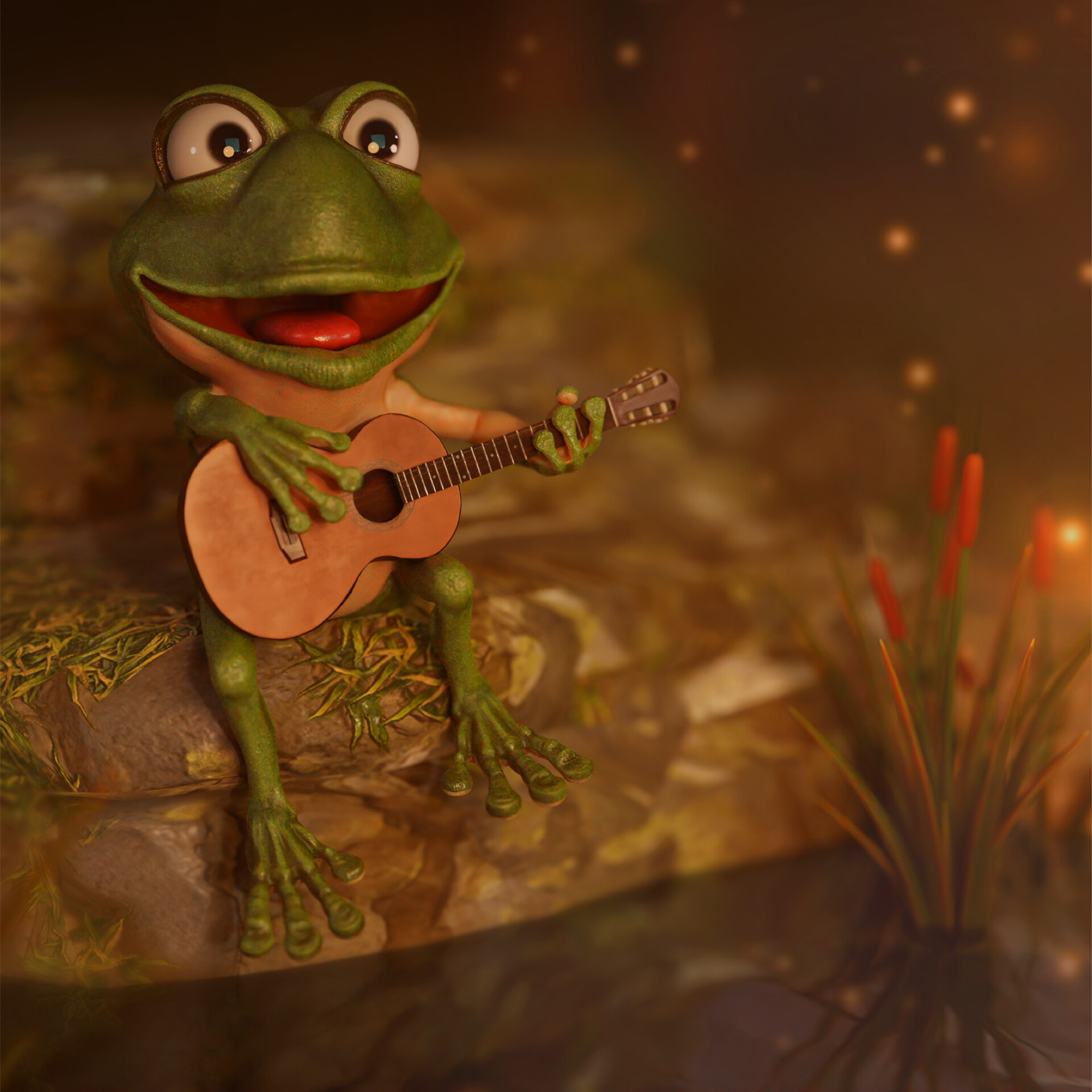 ArtStation - Frog night