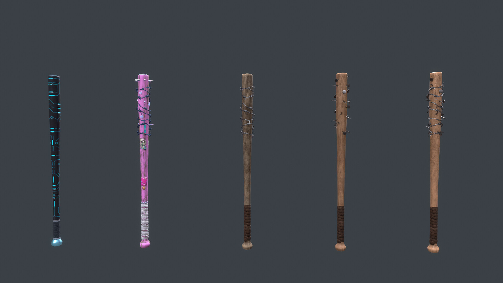 ArtStation - Baseball Bat Weapons