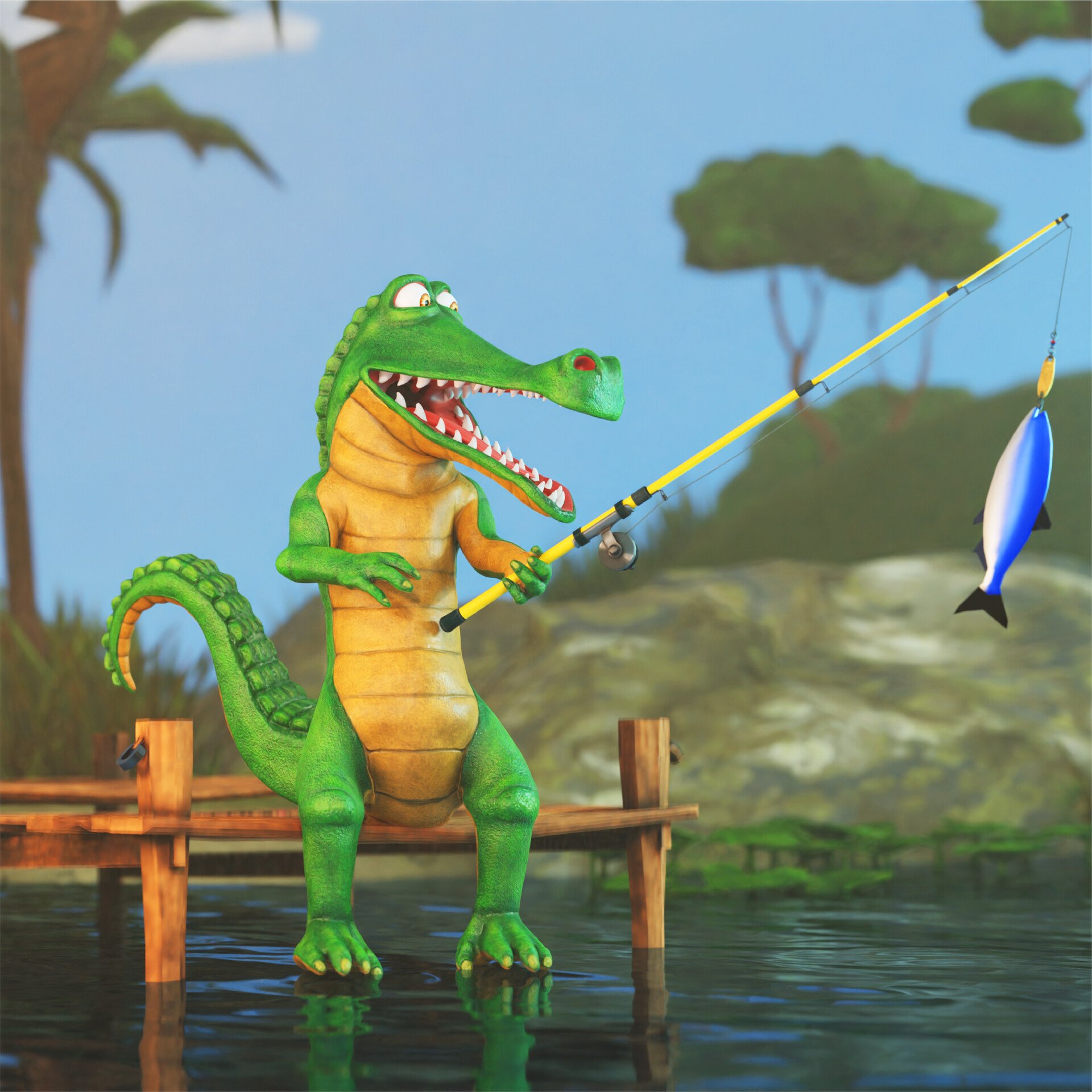 ArtStation - Alligator day