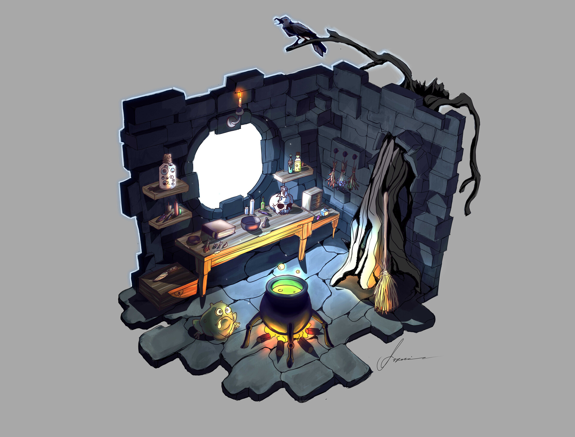 ArtStation - Witch kitchen