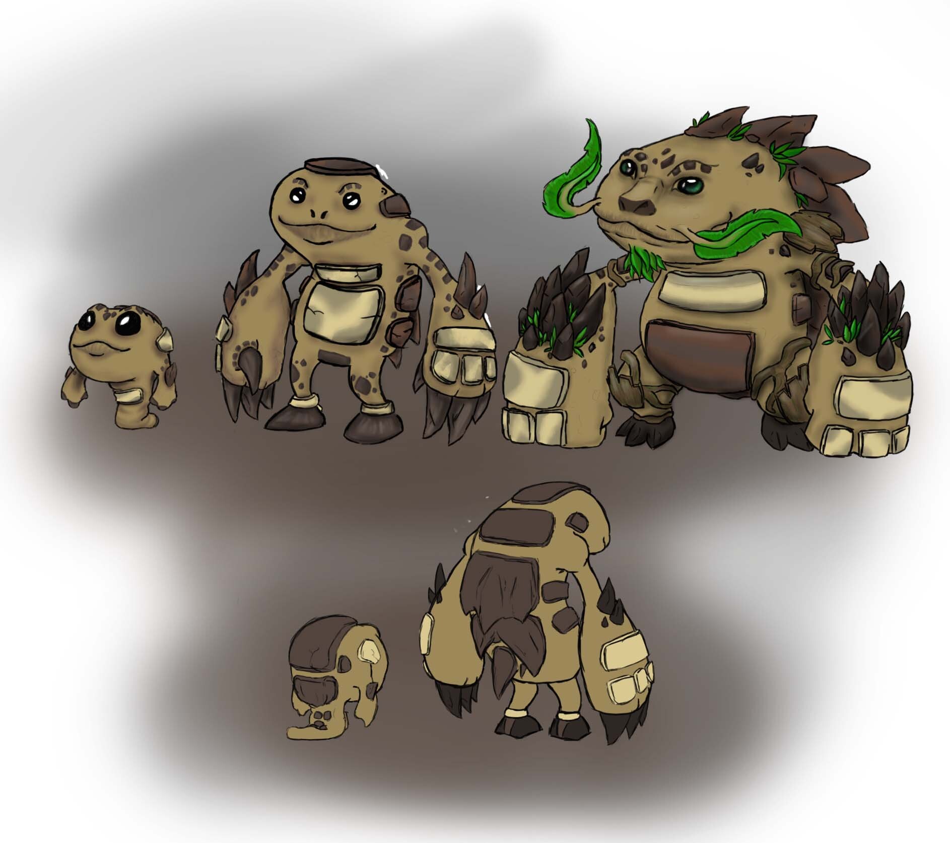 ArtStation - Some Fakemons lol- Cackops evo Chain