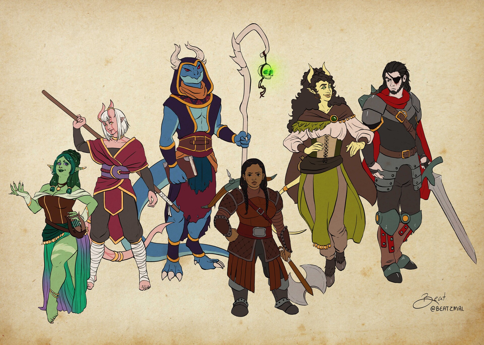 ArtStation - D&D group